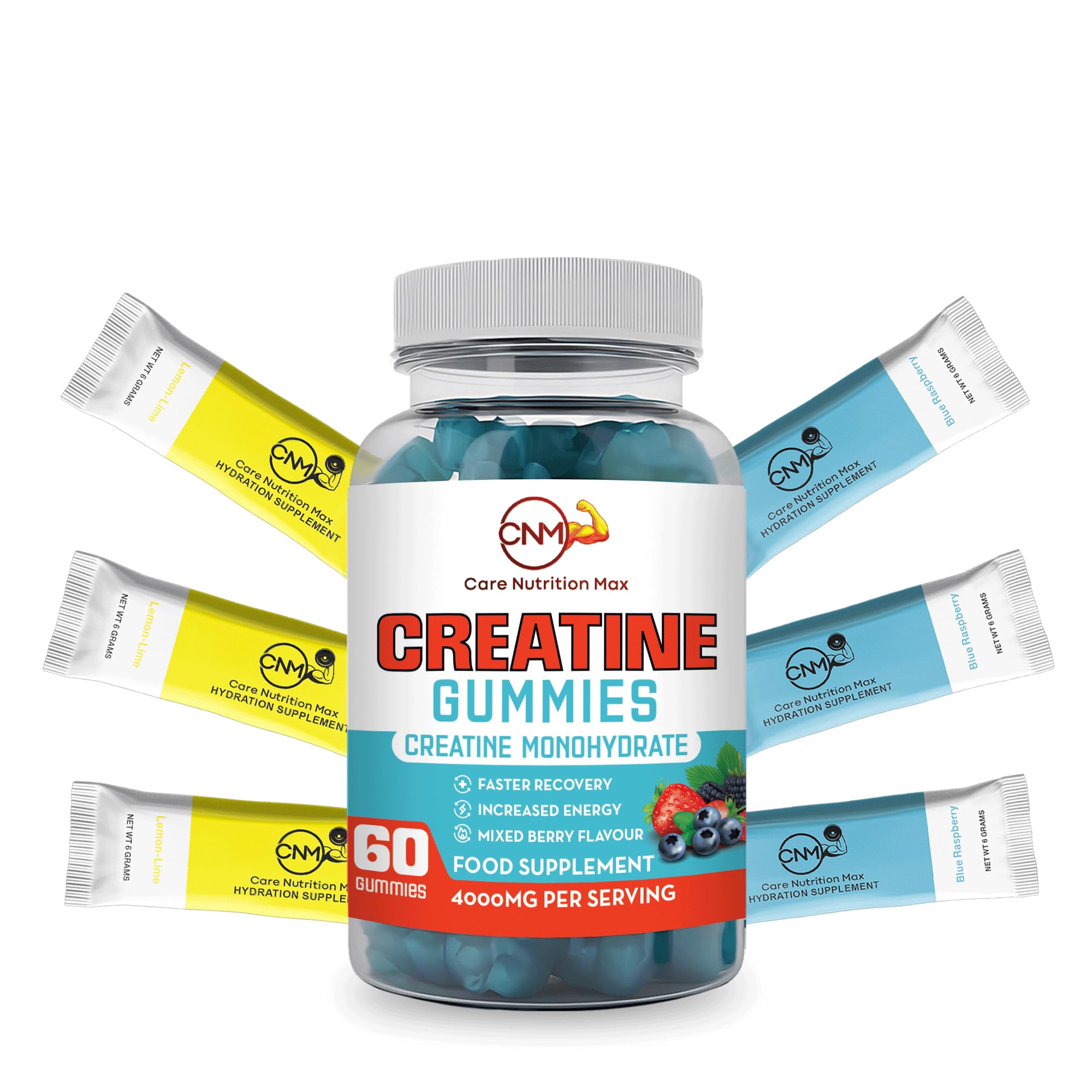Creatine Gummies - 4000mg per Serving - Creatine Monohydrate - Vitamin ...