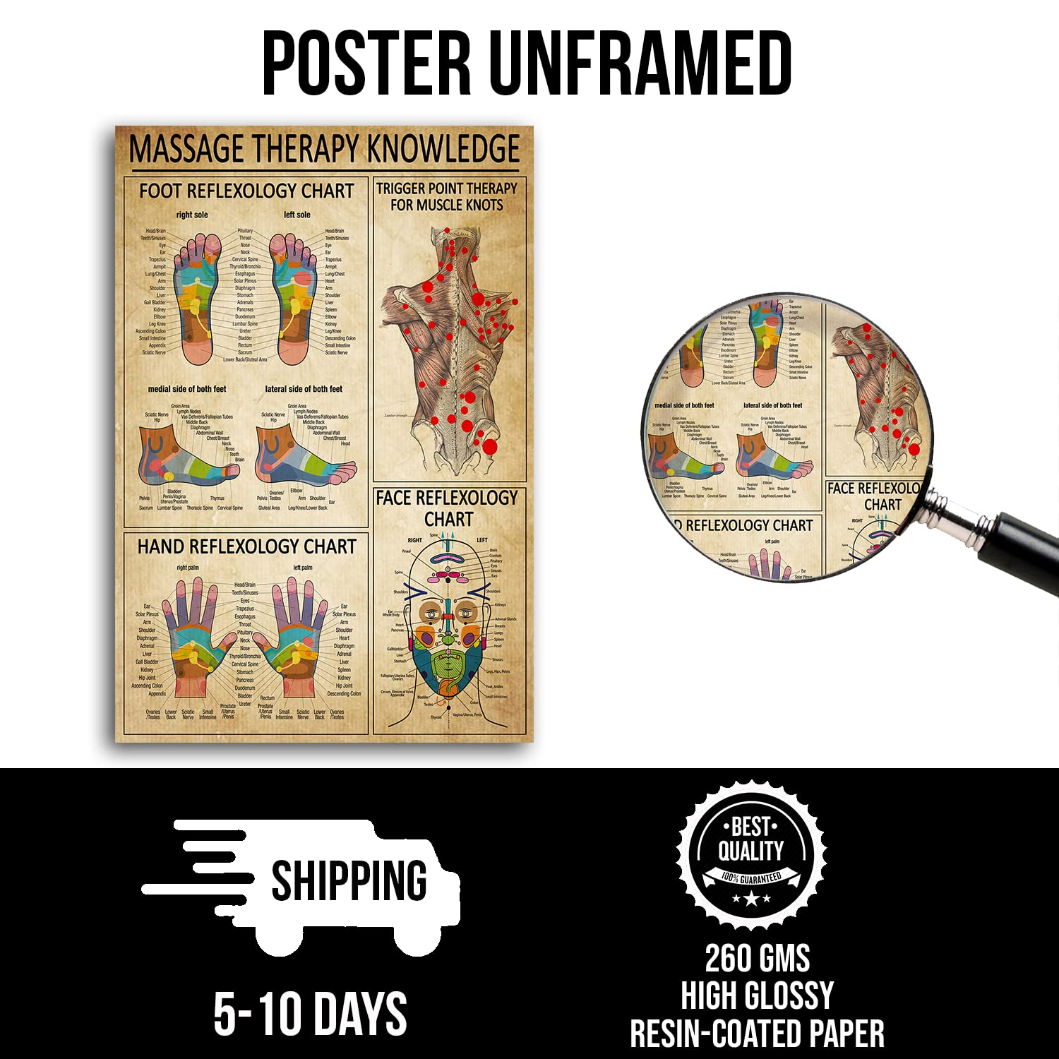 Massage Instructional Poster