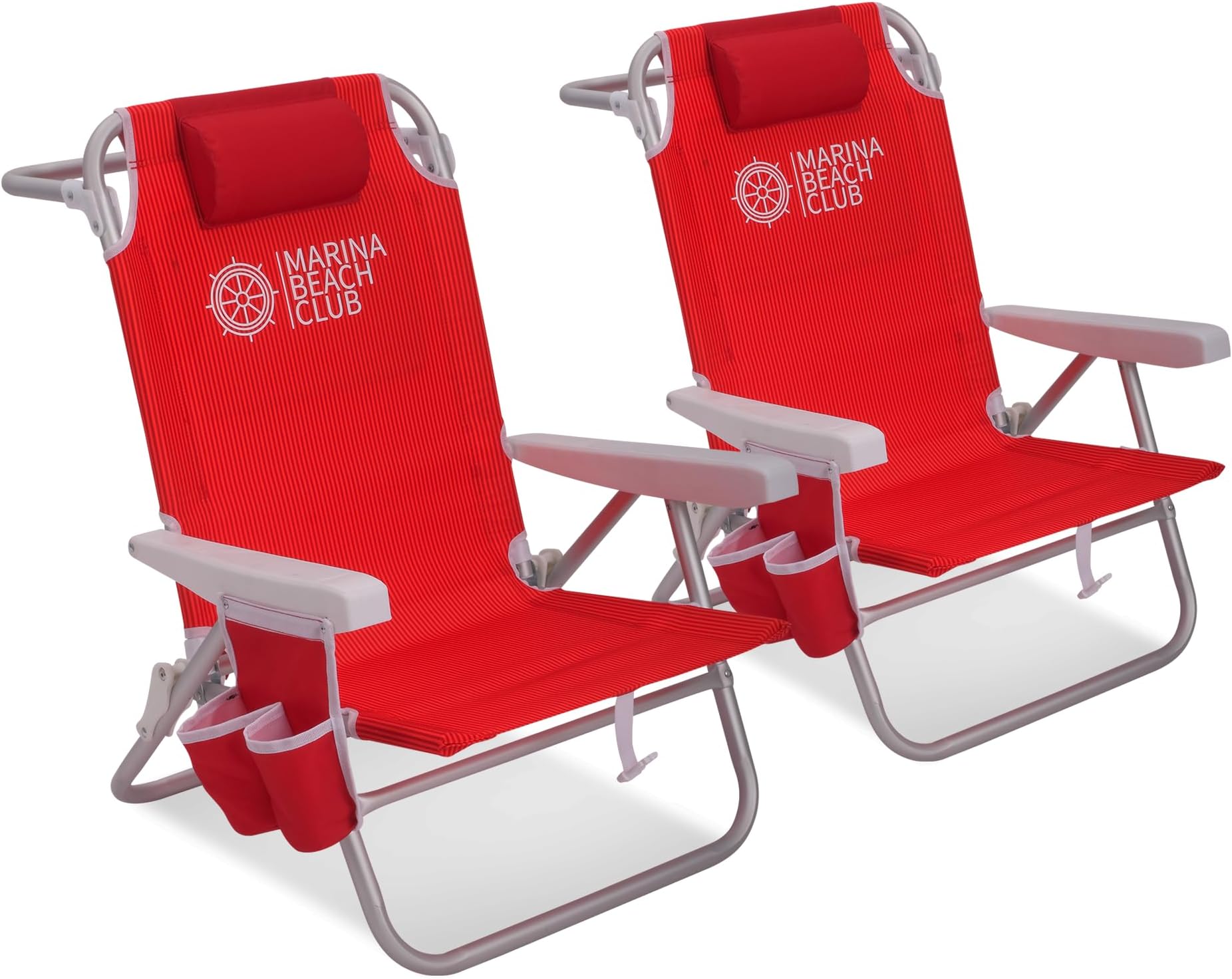 Amazon.com: Backpack Beach Chair: Sturdy, Lightweight, and Luxuriously ...