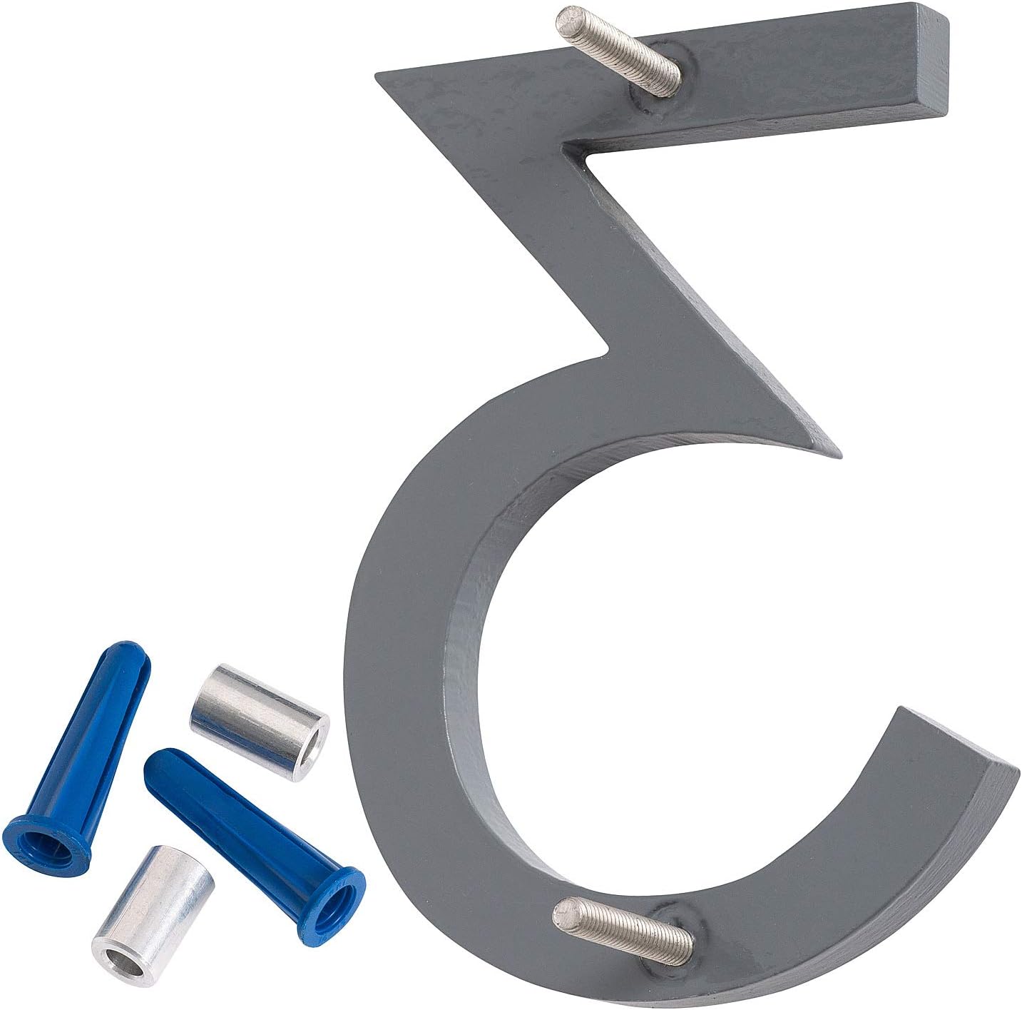 Montague Metal Products MHN-06-F-GY1-3 Solid Brushed Aluminum Modern ...