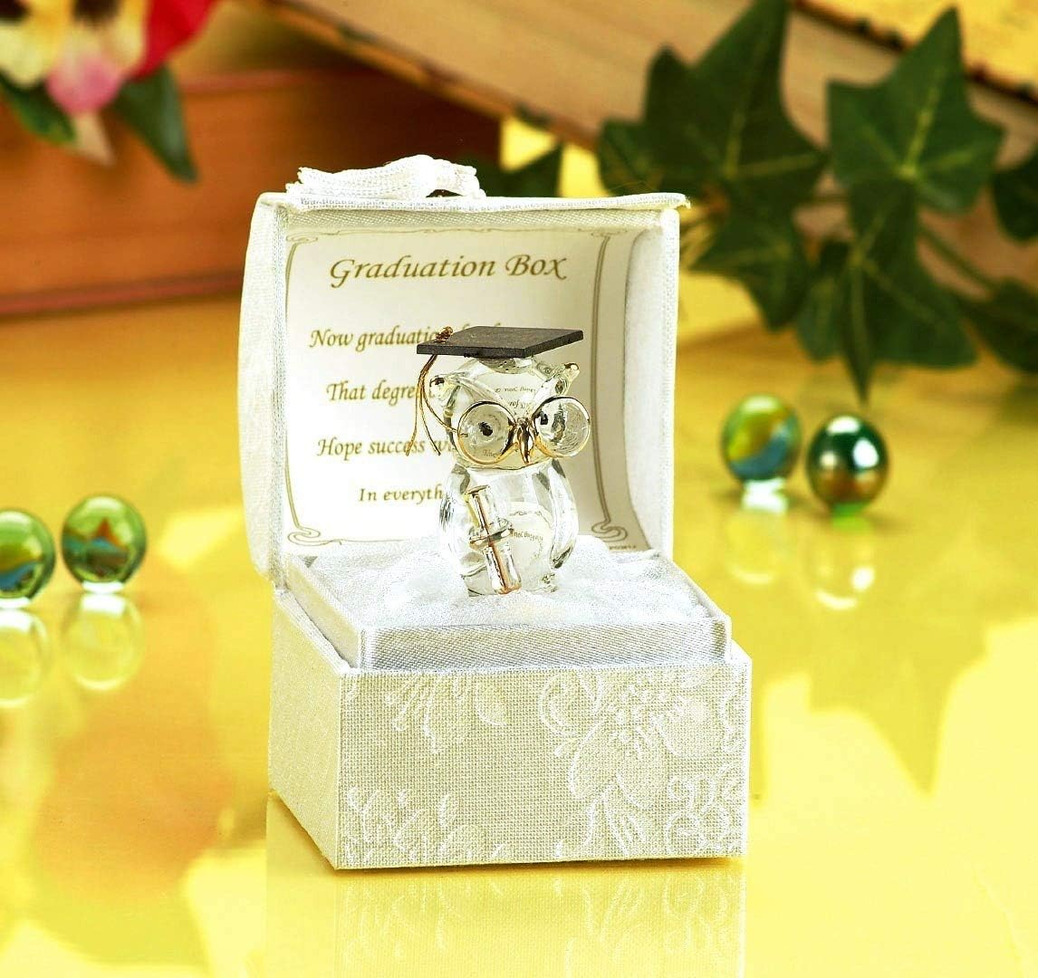 PGW Glass Owl Graduation with Poem, Gift Boxed : Amazon.co.uk: Home ...