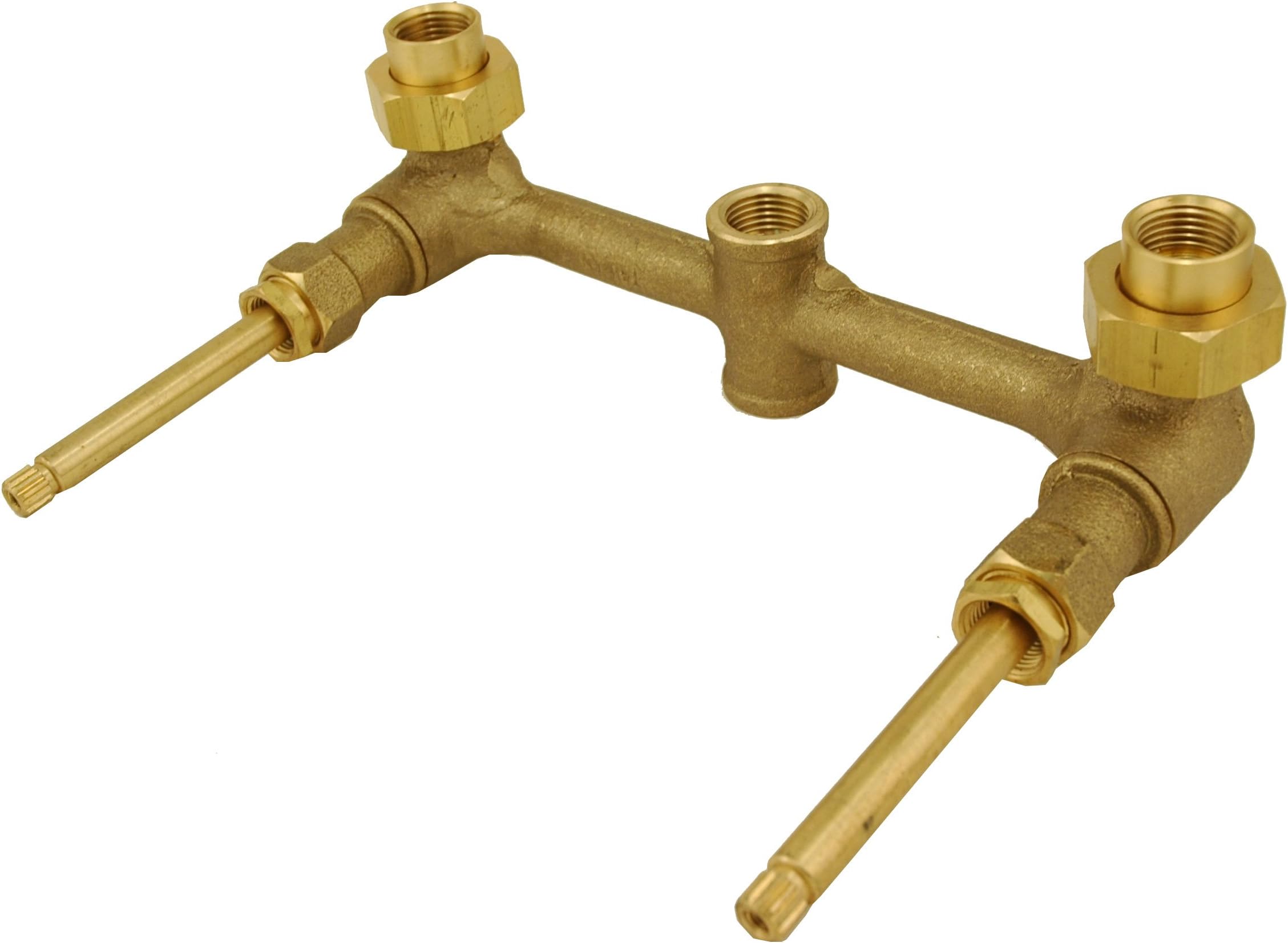 2-Handle Tub & Shower Rough-In Valve, Made by Plumb USA, Compatible For ...
