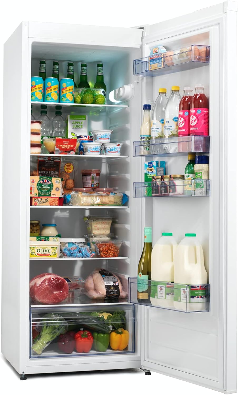 White Knight Upright Tall Fridge DAL240H 254 Litre 54cm wide : Amazon ...