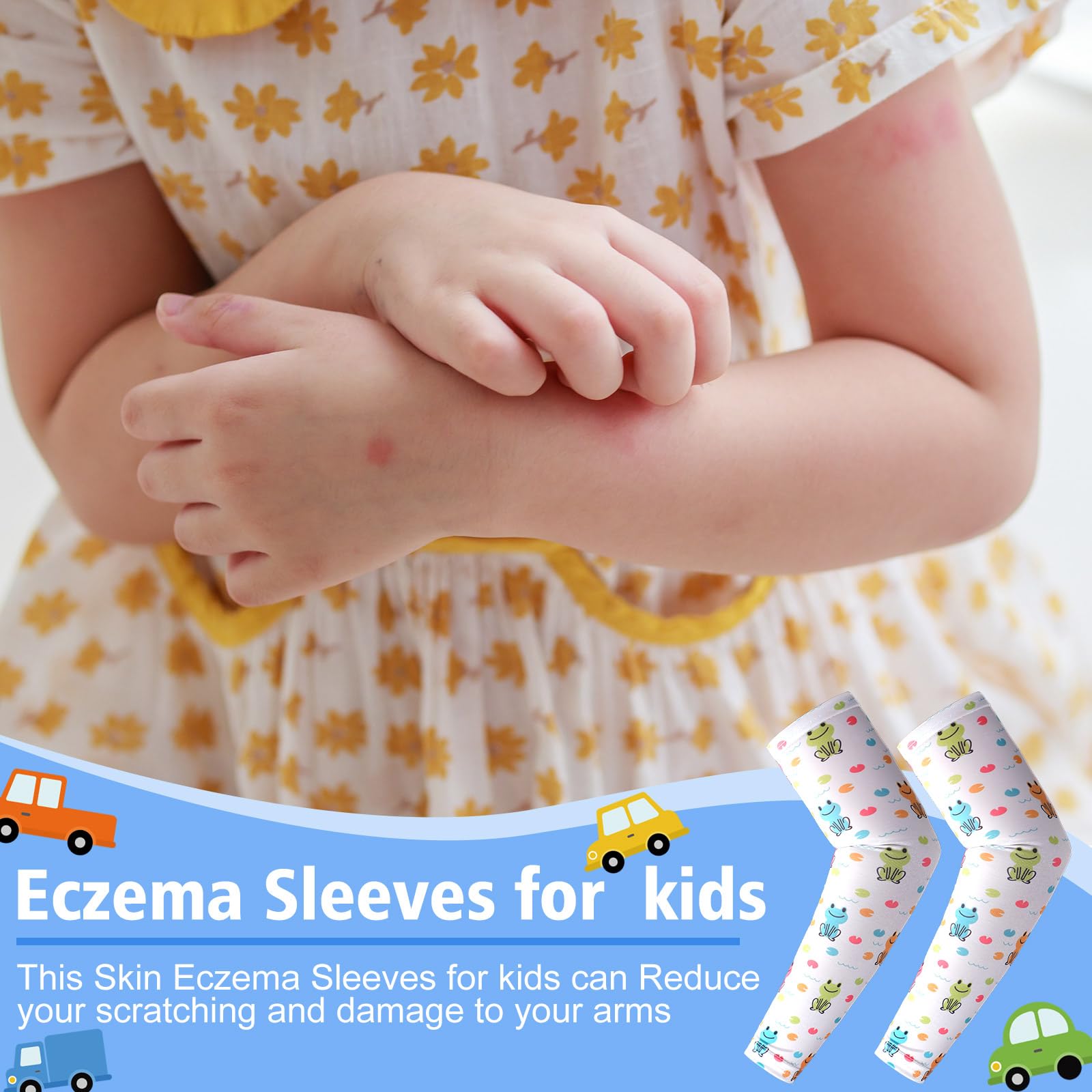 Snapklik.com : Bonuci 12 Pairs Elastic Eczema Sleeves For Kids Arm Or ...