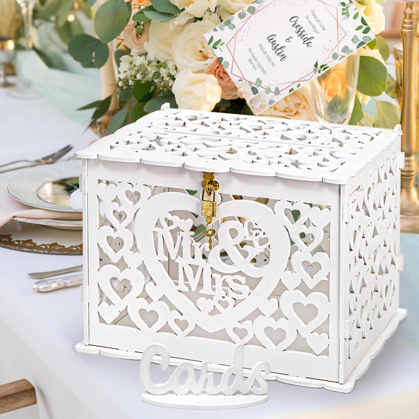 Unique Wedding Card Boxes For Receptions Wedding Card Box Gold Clear