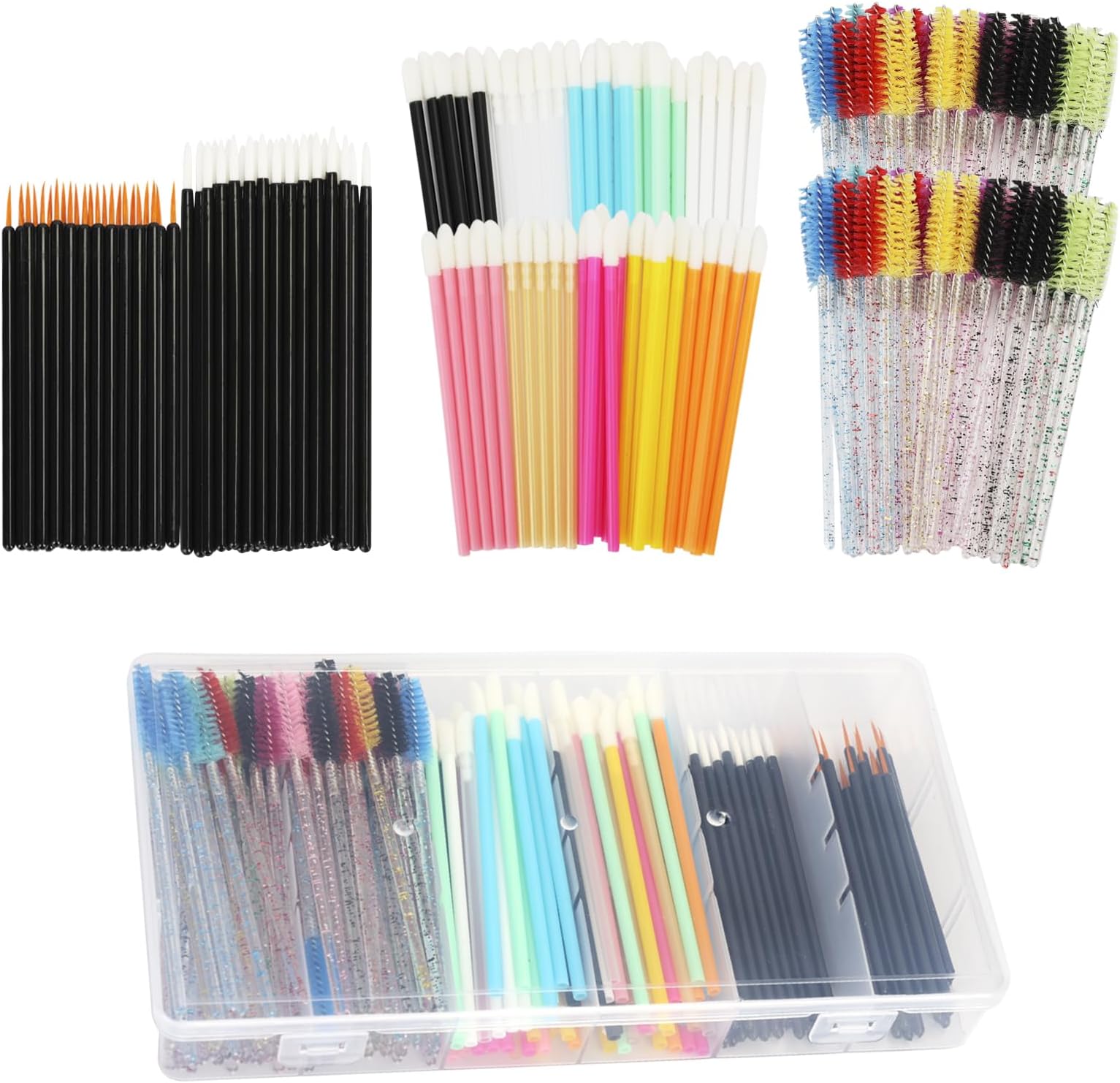 Amazon.com: 263 Pieces Disposable Makeup Applicators Kit, Includes 50 ...