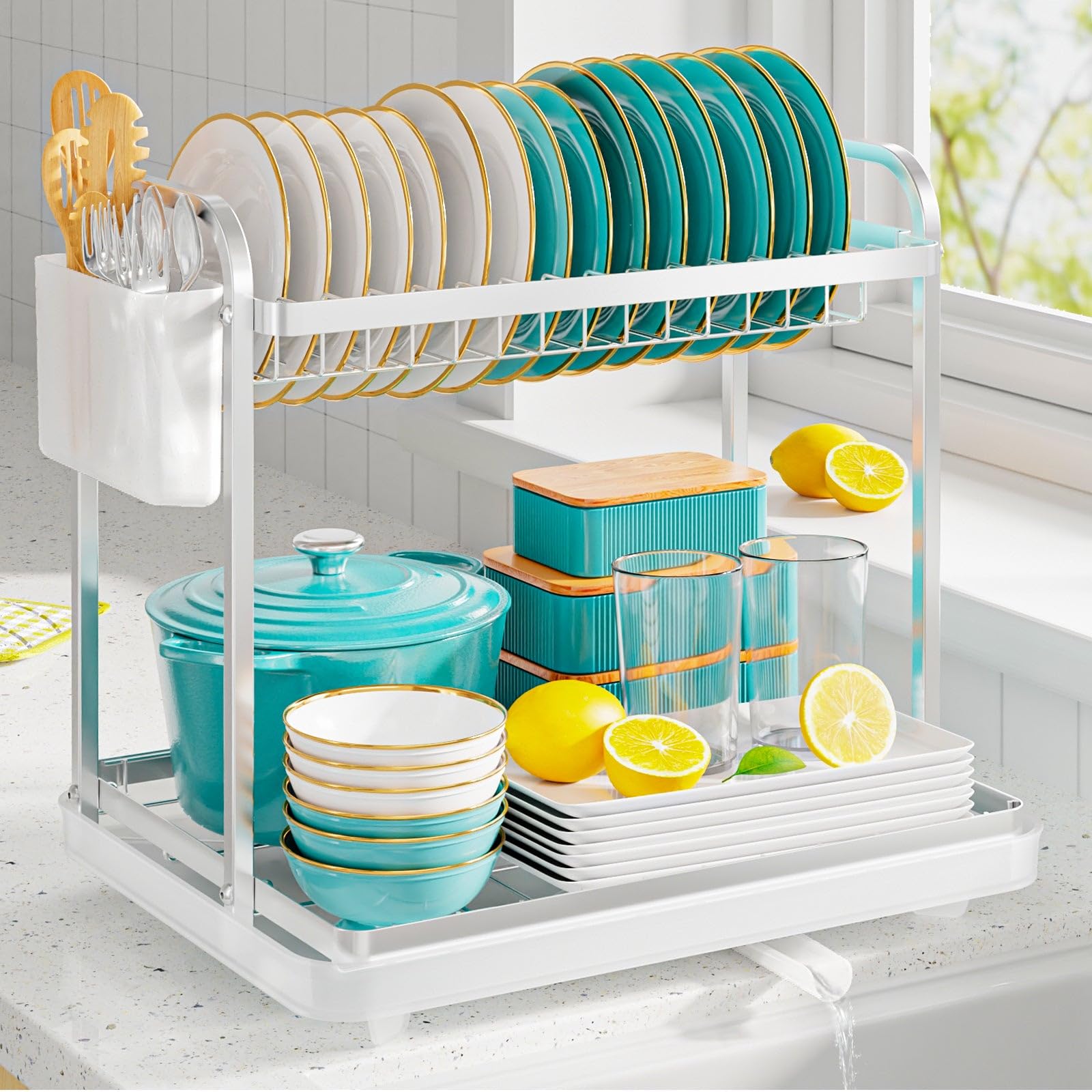 Snapklik.com : Sakugi Dish Drying Rack - Stainless Steel Dish Rack For ...