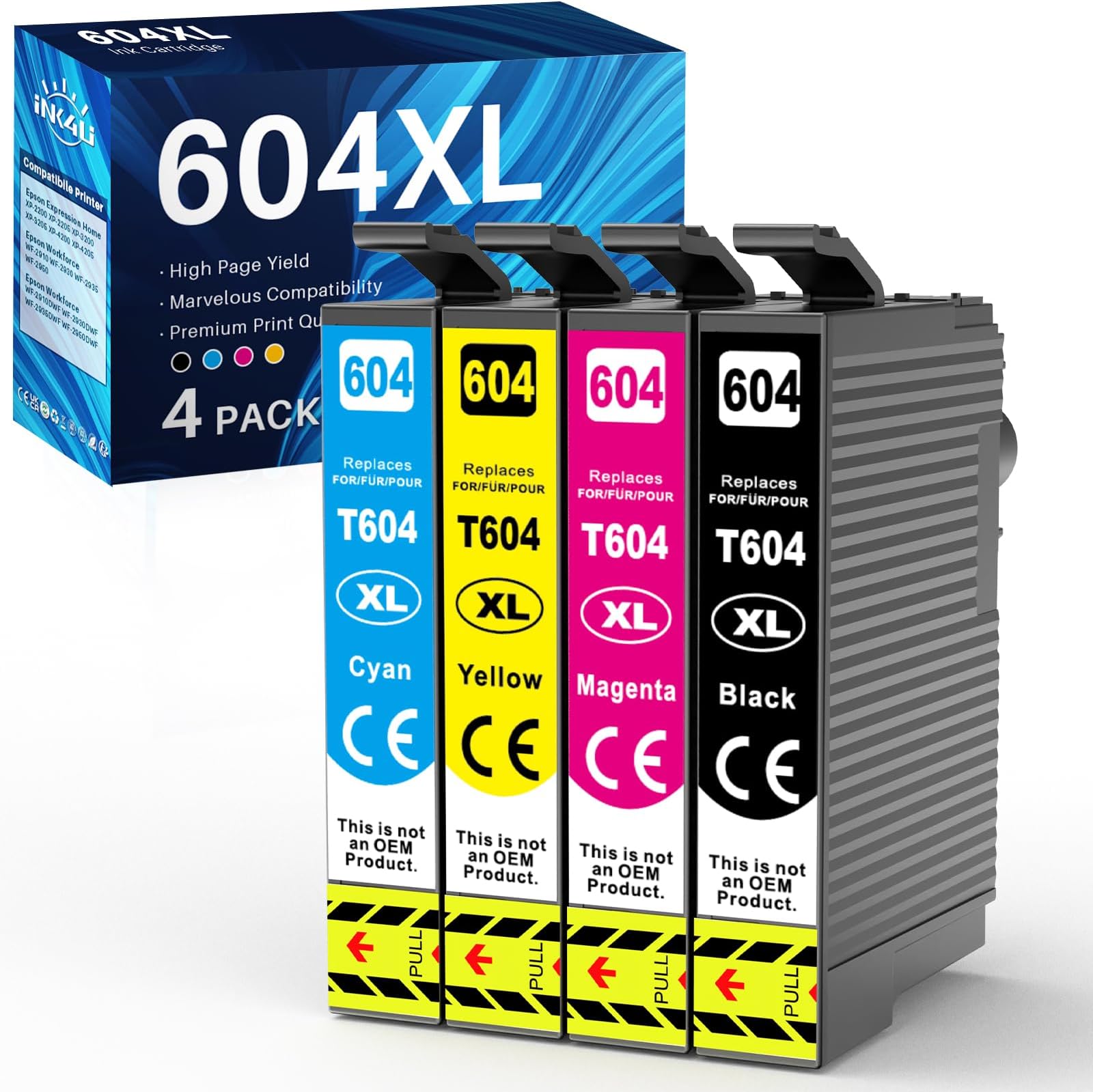 EPSON Inchiostro nero 604 STD XP-2200 XP-3200 XP-4200 WF-2910 WF-2930 ...