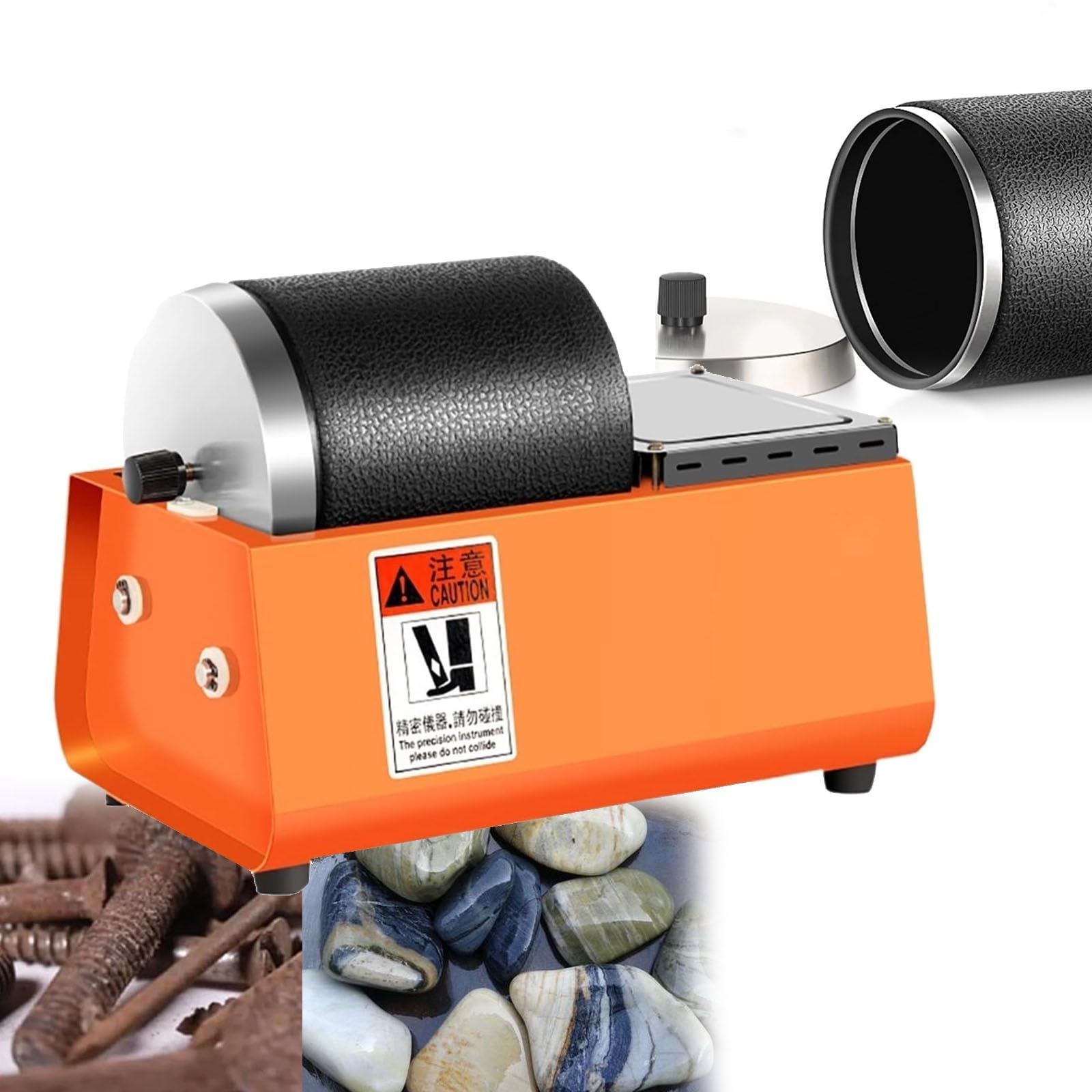 Electric Rock Tumbler, Rock Tumbler Kit, Adjustable Speed/Noise ...