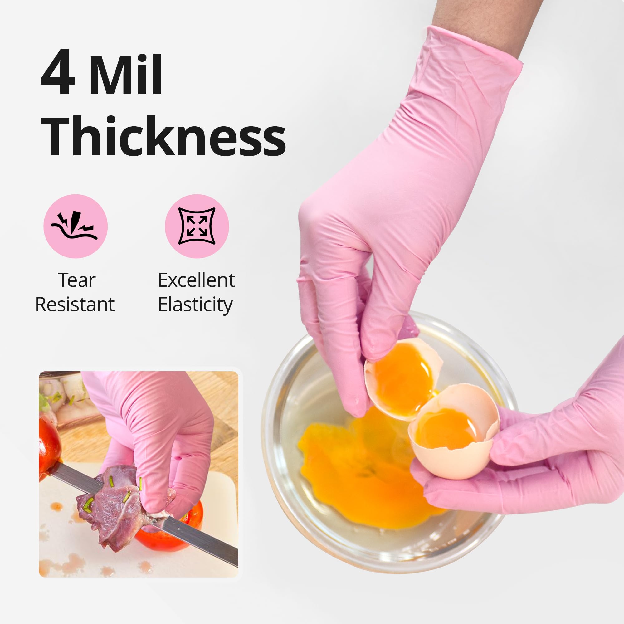 Snapklik.com : SwiftGrip Nitrile Exam Gloves, 4 Mil, Large, Cherry ...
