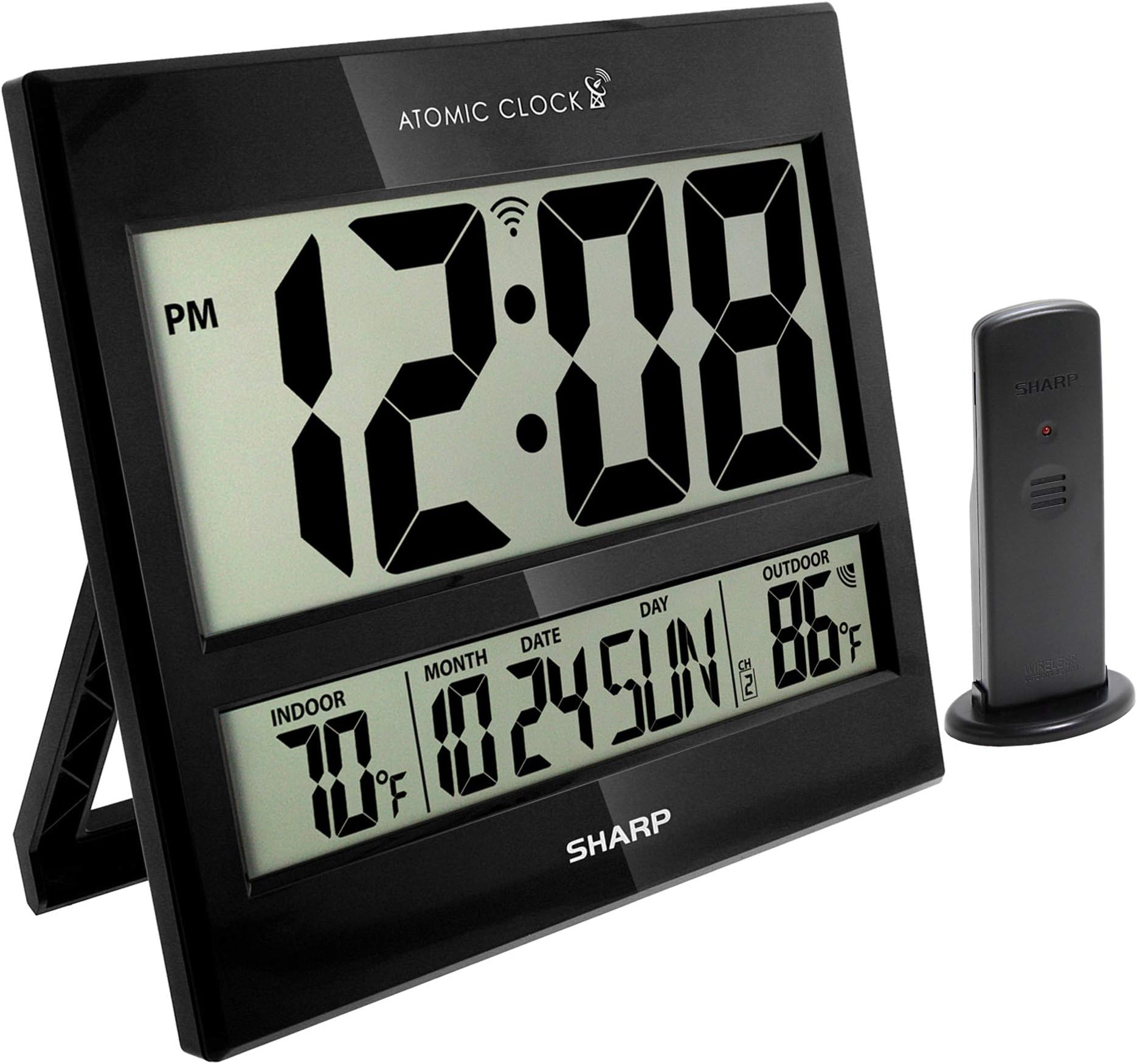 Amazon.com: Sharp Atomic Clock - Never Needs Setting! - Jumbo 3" Easy ...