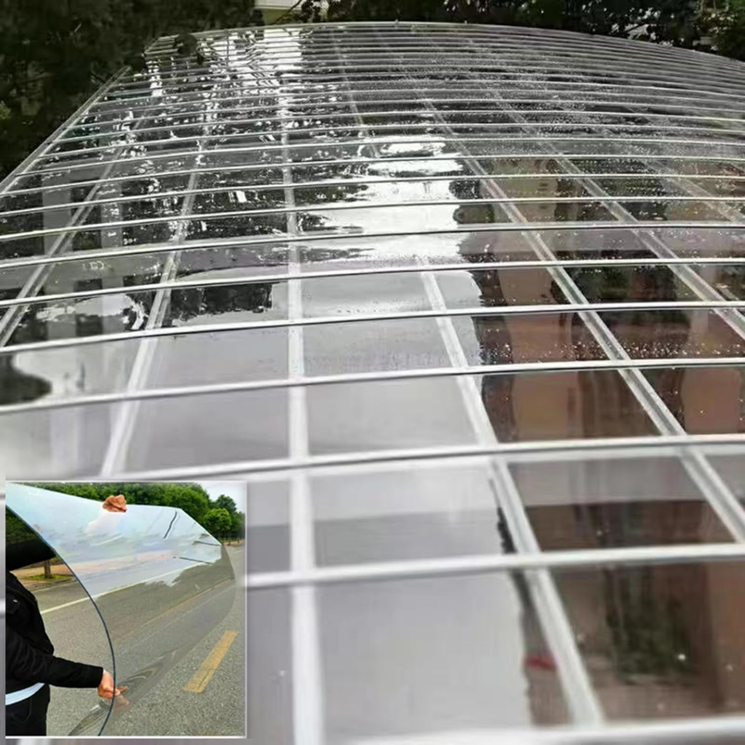 Buy SANJIAOJIAClear Polycarbonate Plastic Sheet,Transparent Greenhouse ...