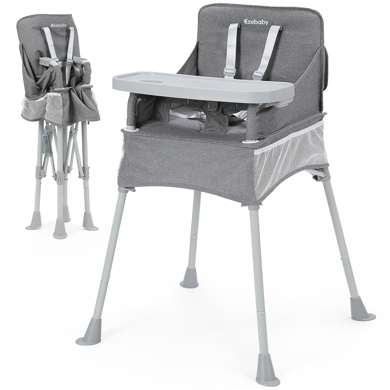 Amazon.com : Ezebaby Baby High Chair, Foldable High Chairs for Babies ...