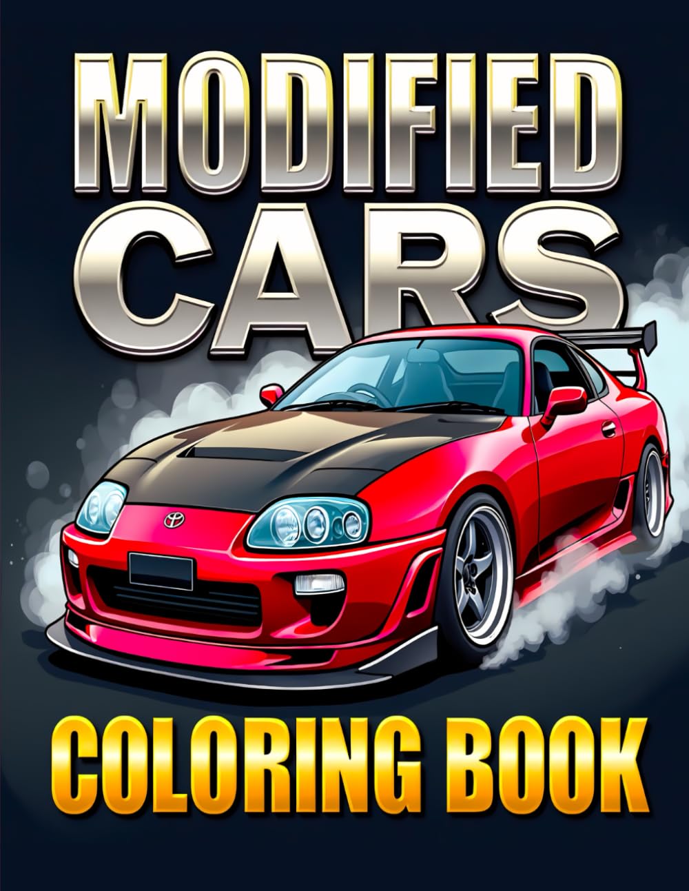 Modified Cars Coloring Book: 55 Images Car Coloring Book Full of ...