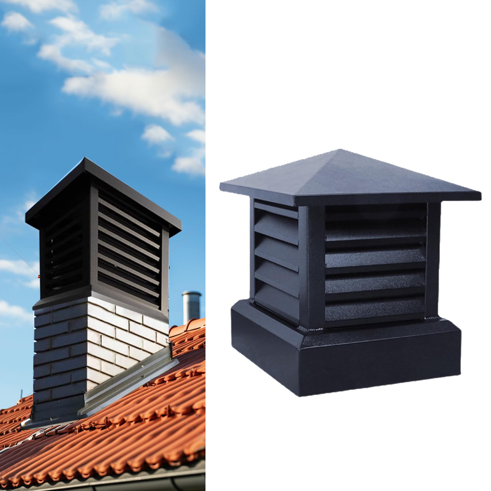 Amazon.com: COZLMHJ Rainproof Chimney Cap, Mesh Fireplace Chimney Caps ...