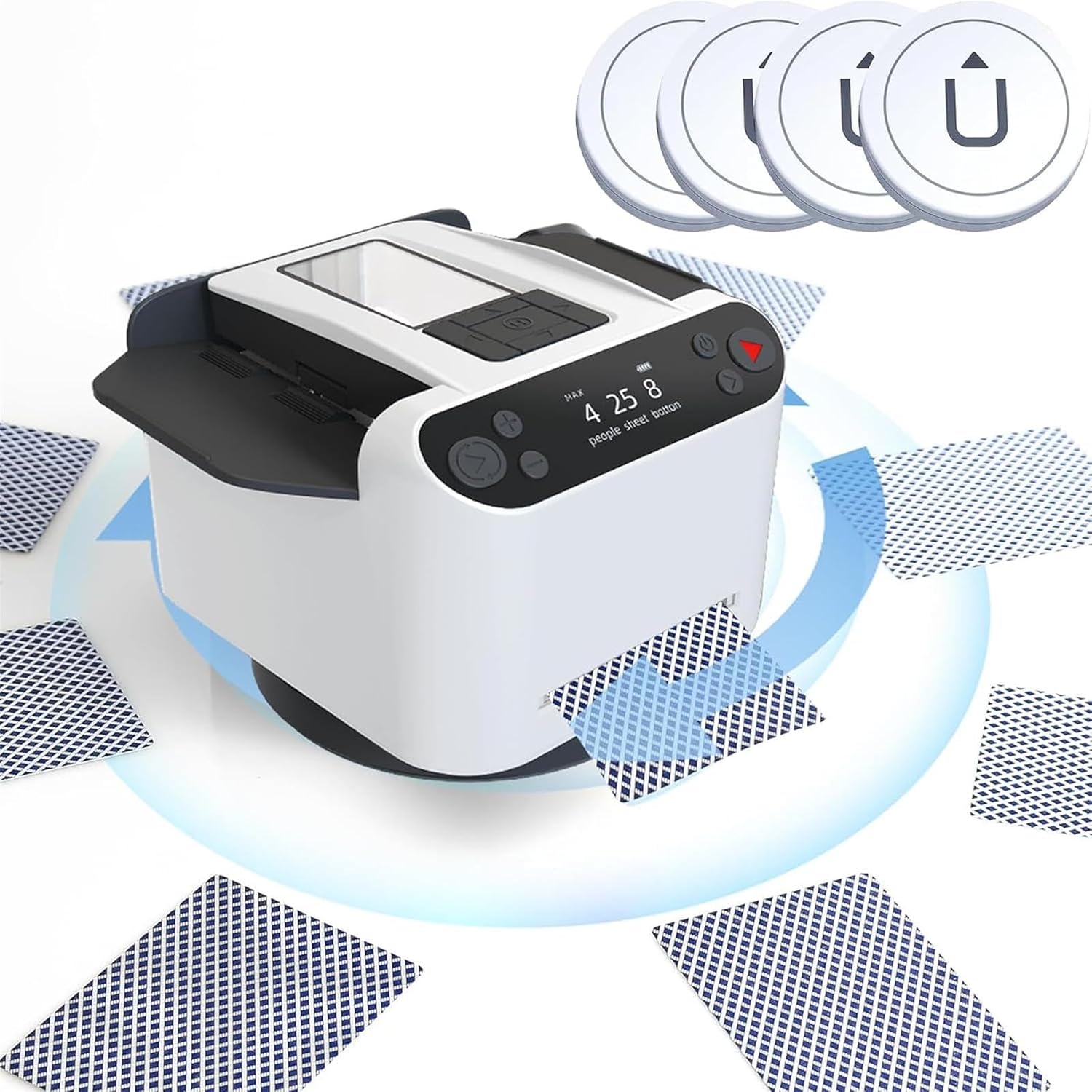 Automatic Card Shuffler & Dealer Machine, 360° Rotating Card Dealer ...