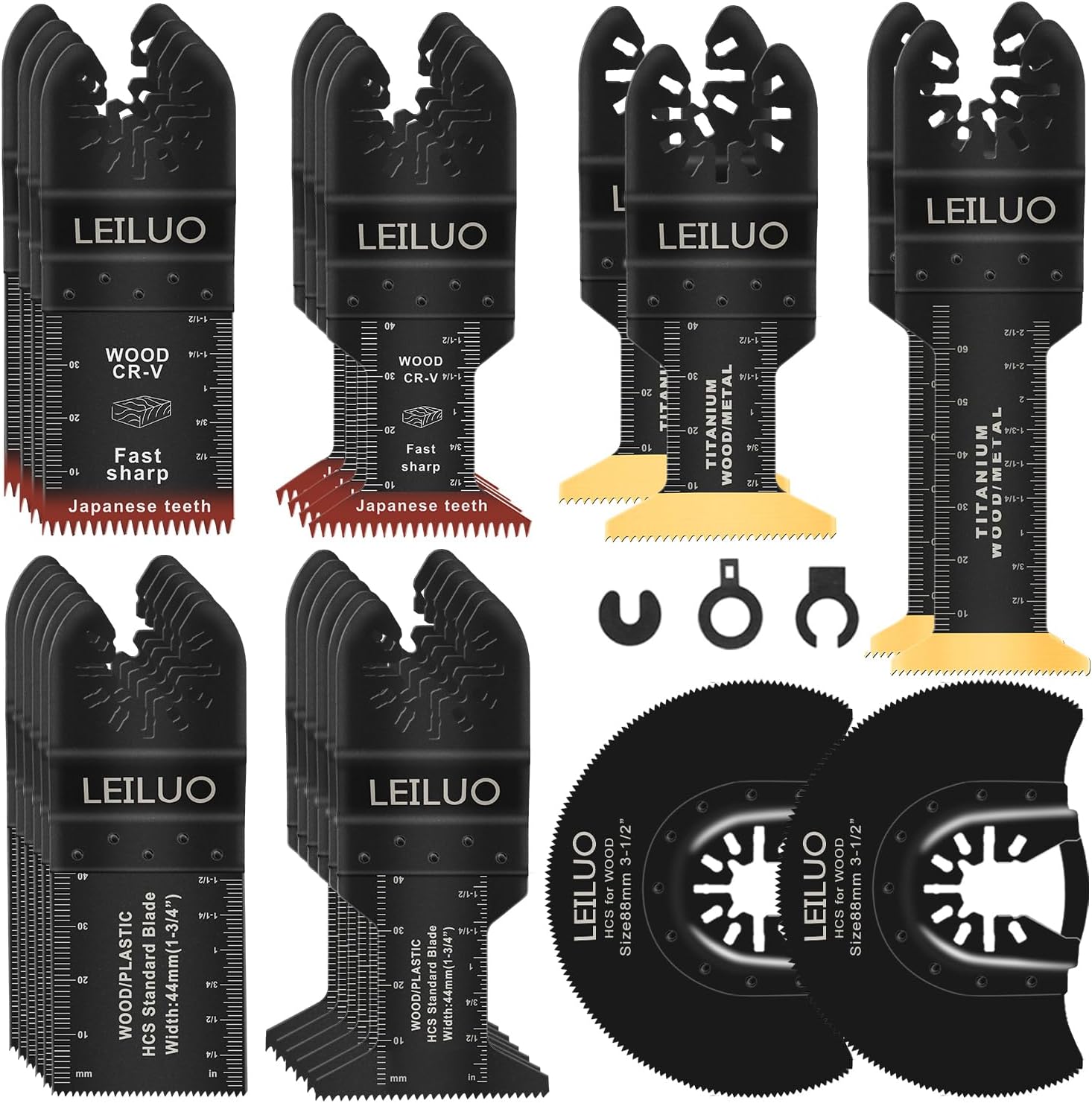 Yuanshikj 30PCS Mix(Titanium+Bi-Metal) Metal Wood Plastics Universal ...