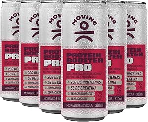 Kit 6und Protein Booster MOVING Pro Morango e Acerola 310ml : Amazon.com.br: Alimentos e Bebidas