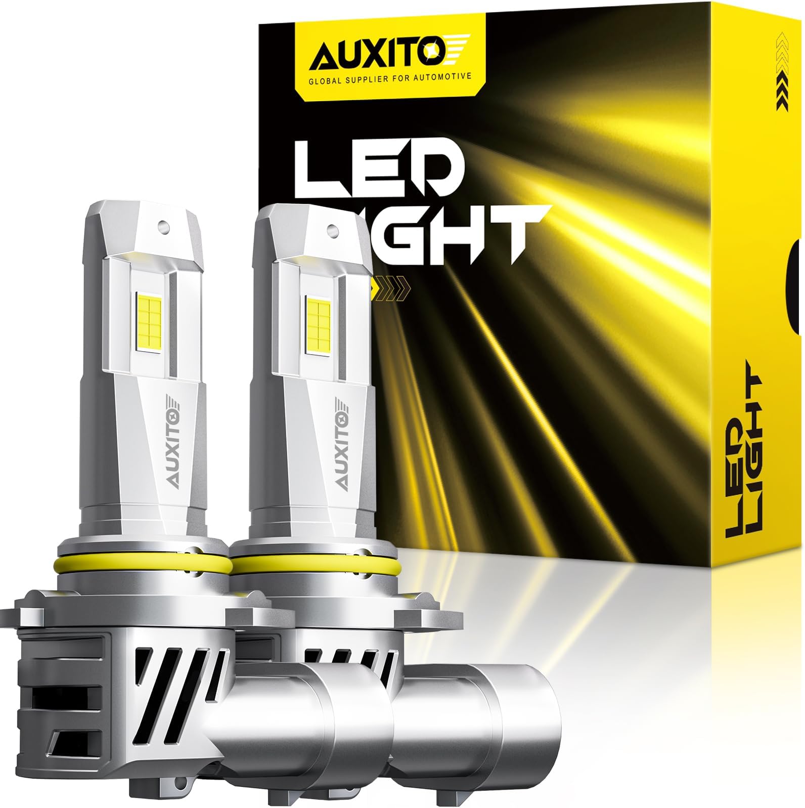 Amazon | AUXITO HB3 LEDヘッドライト 車用 高輝度 LEDチップ搭載hb3 led ハイビーム用 爆光 6倍の明るさ 新基準車検対応 驚異の1:1純正ハロゲンサイズ登場 ...
