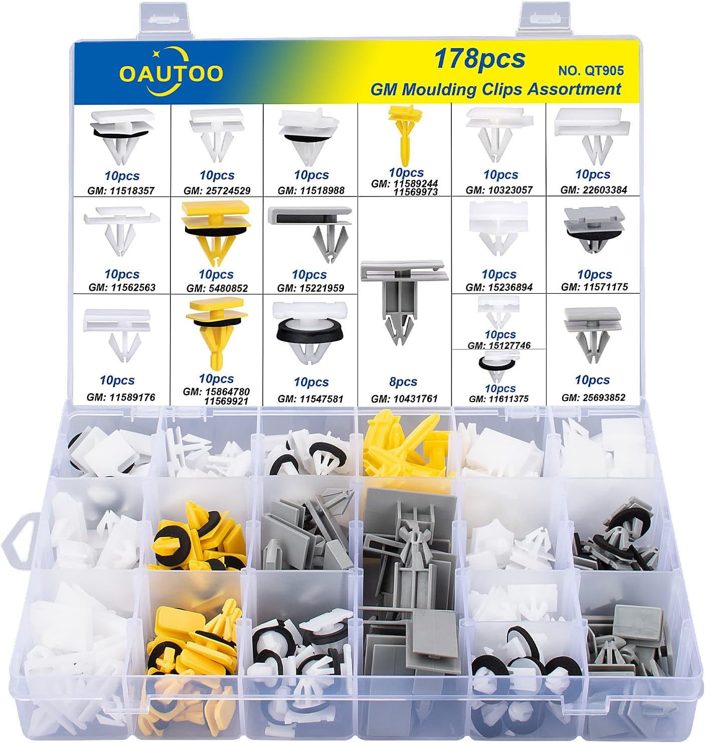 Amazon.com: Swordfish 67374 - Door Trim Applique Clip for GM 11602522 ...