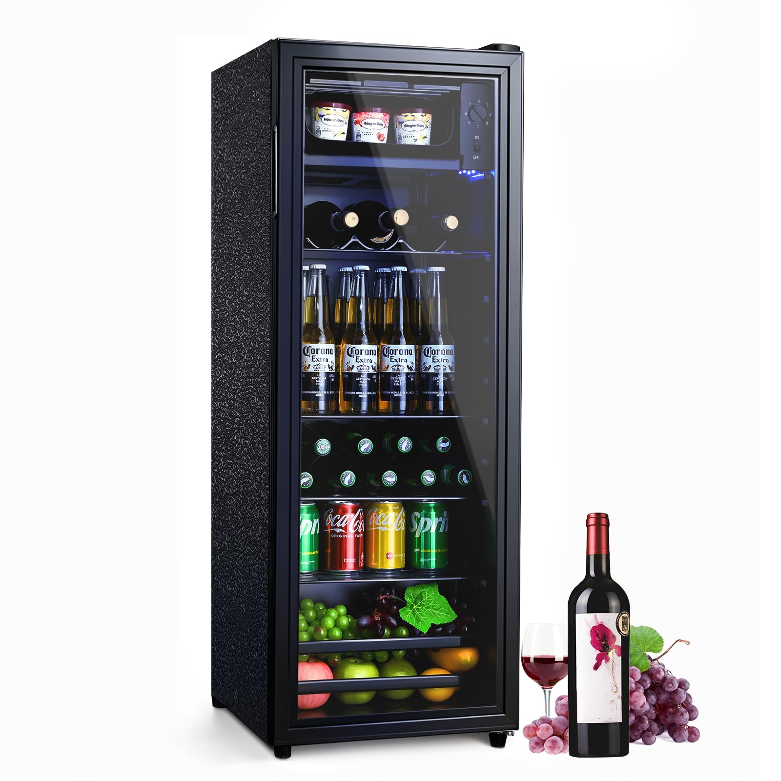Amazon.com: Anypro Beverage Refrigerator Cooler, 4.5 Cu.Ft Mini fridge ...