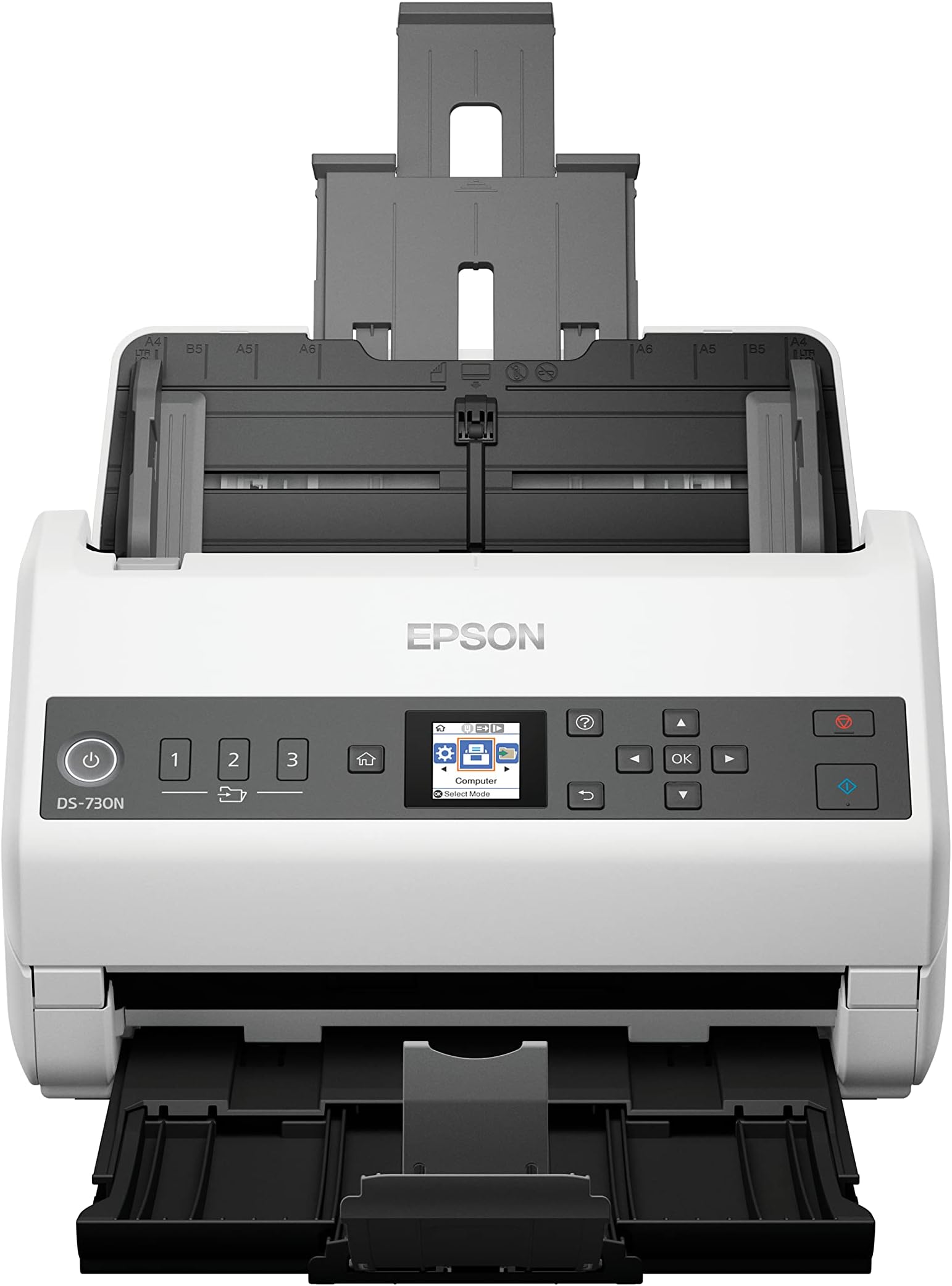 Amazon.com: Epson DS-730N Network Color Document Scanner, 100-page Auto ...