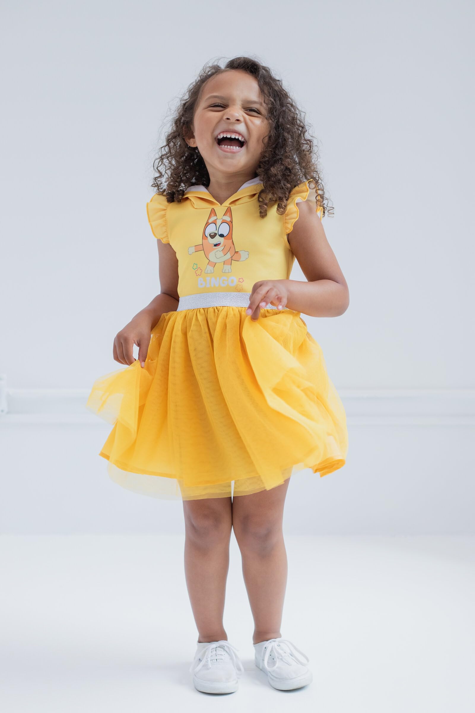 Snapklik.com : Bluey Bingo Little Girls Mesh Cosplay Dress