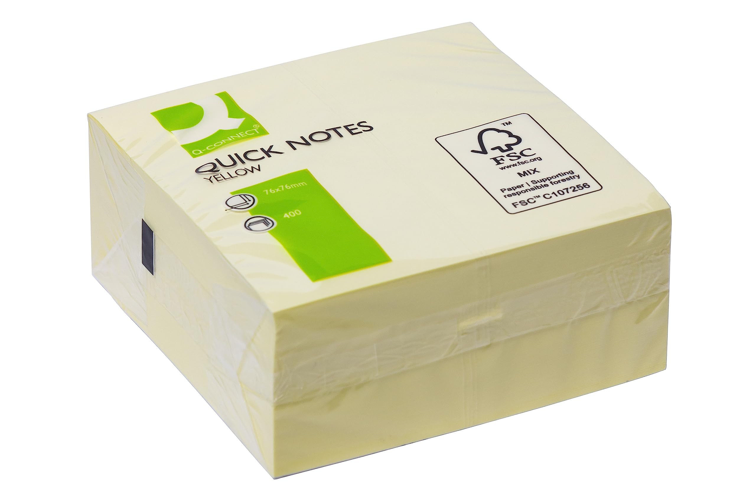 Q Connect 75x75mm Quick Note Cube - Jaune : Amazon.fr: Fournitures de ...