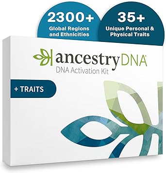 Amazon.com: AncestryDNA + Traits Genetic Test Kit: Personalized Genetic ...