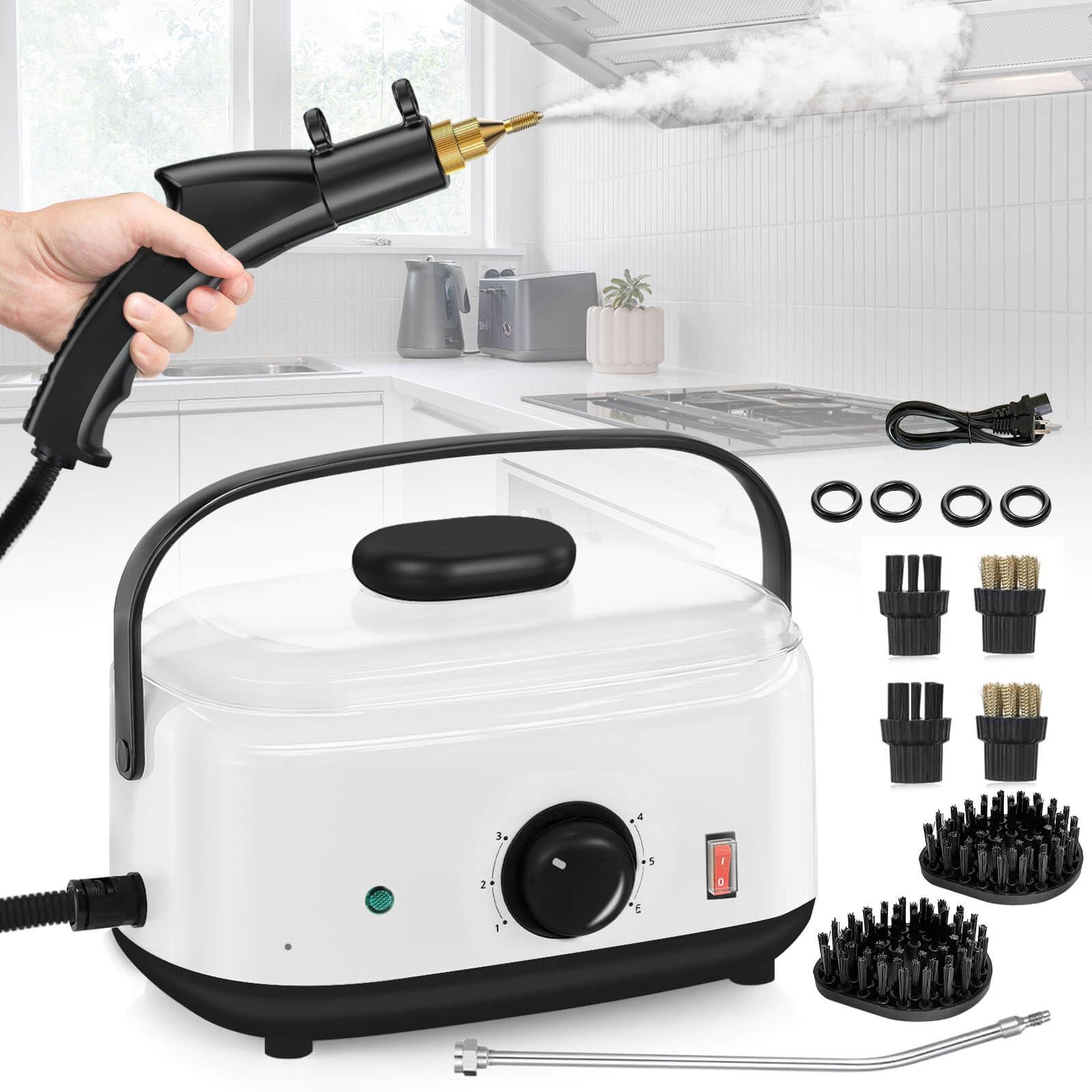 Amazon.com - HCCTWOOW Handheld Steam Cleaner 2500W 1500ml High Pressure ...