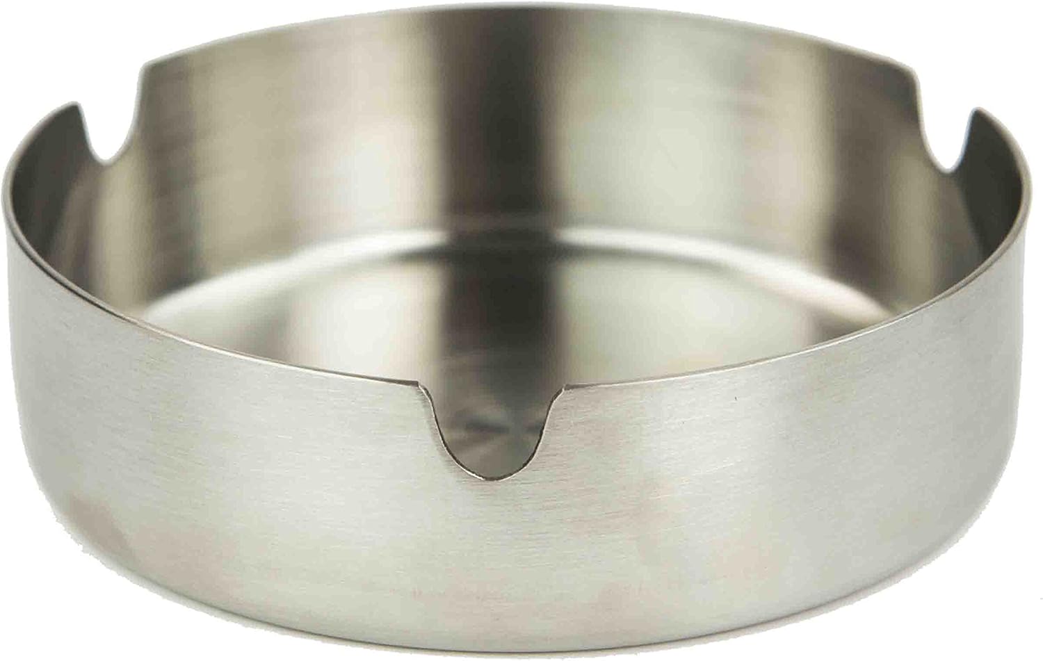 Amazon.com: Elaine Karen Deluxe 3 pc Stainless Steel Ashtrays Tabletop ...