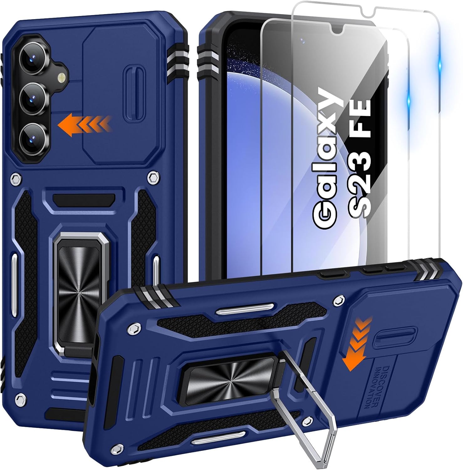 Amazon.com: for Samsung Galaxy S23 FE Case with 2 PCS HD Screen ...