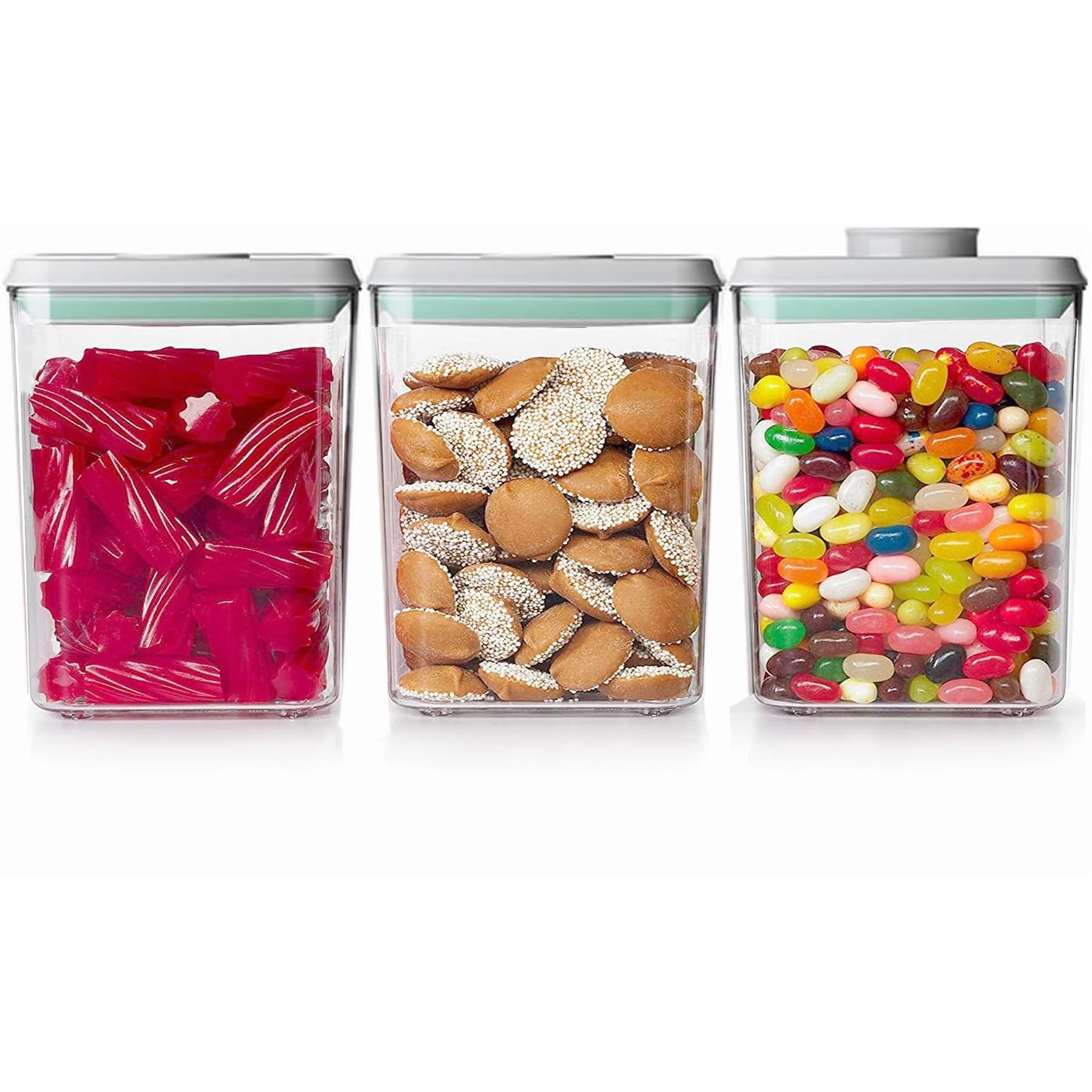 Amazon.com: Cozey Daily Pop Containers with Lids - 3 Pcs Stackable ...