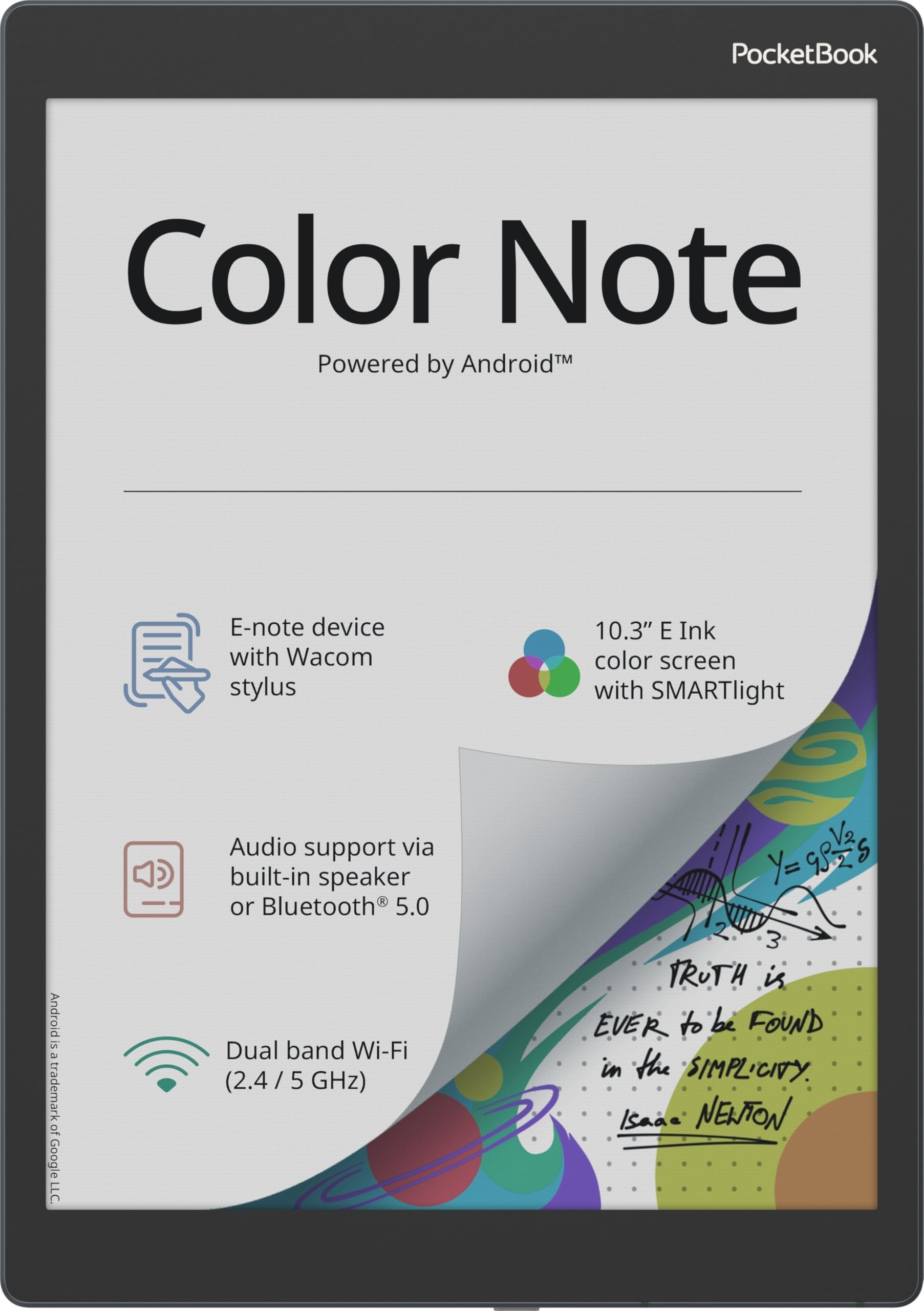 Amazon.com: PocketBook Color Note | 10.3" Color E Ink Kaleido 3 Screen ...