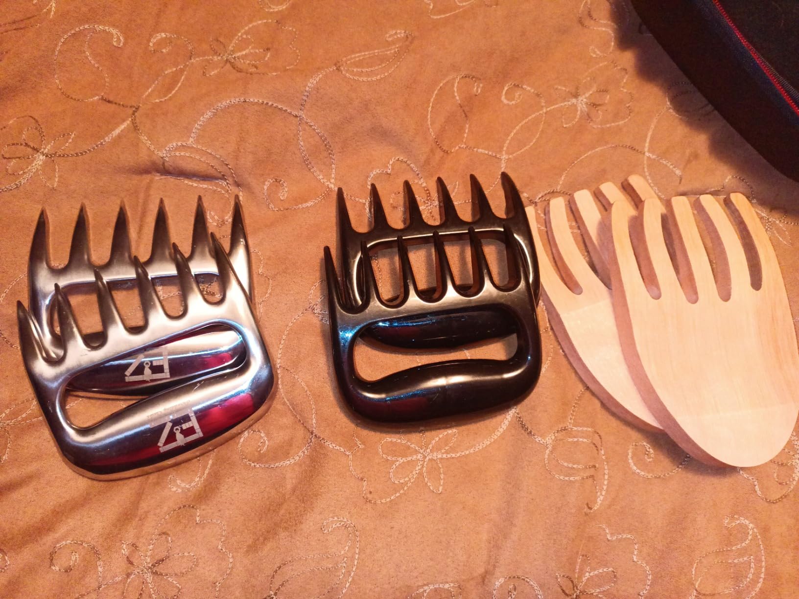 Amazon.com: BBQFAM EZ Shredding Claws Stainless Steel Bear Claw Meat ...