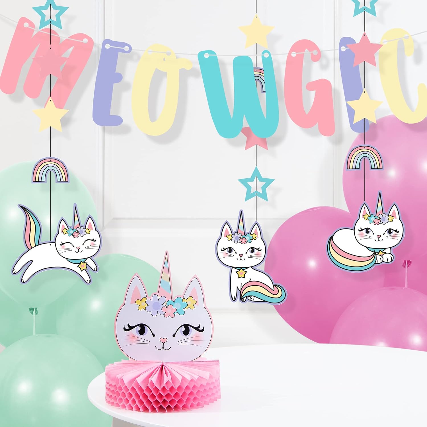 Amazon.com: Caticorn Party Decorations Kit : Home & Kitchen