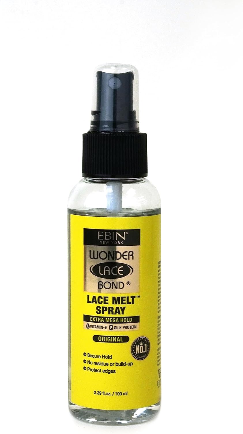 EBIN Wonder Lace Bond Lace Melt Spray (100ml, Original (Extra Mega Hold ...