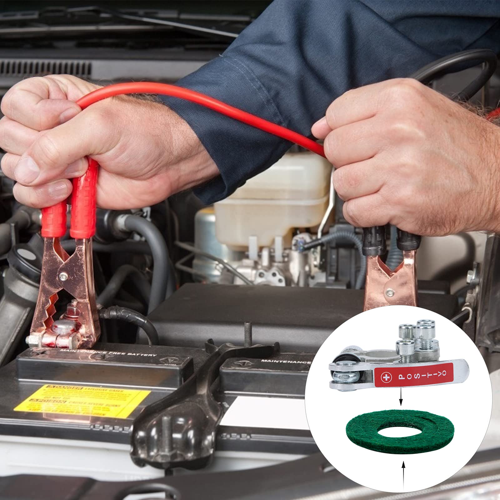 Buy Battery Terminal Connectors, 2 Pieces Car Battery Multiple ...