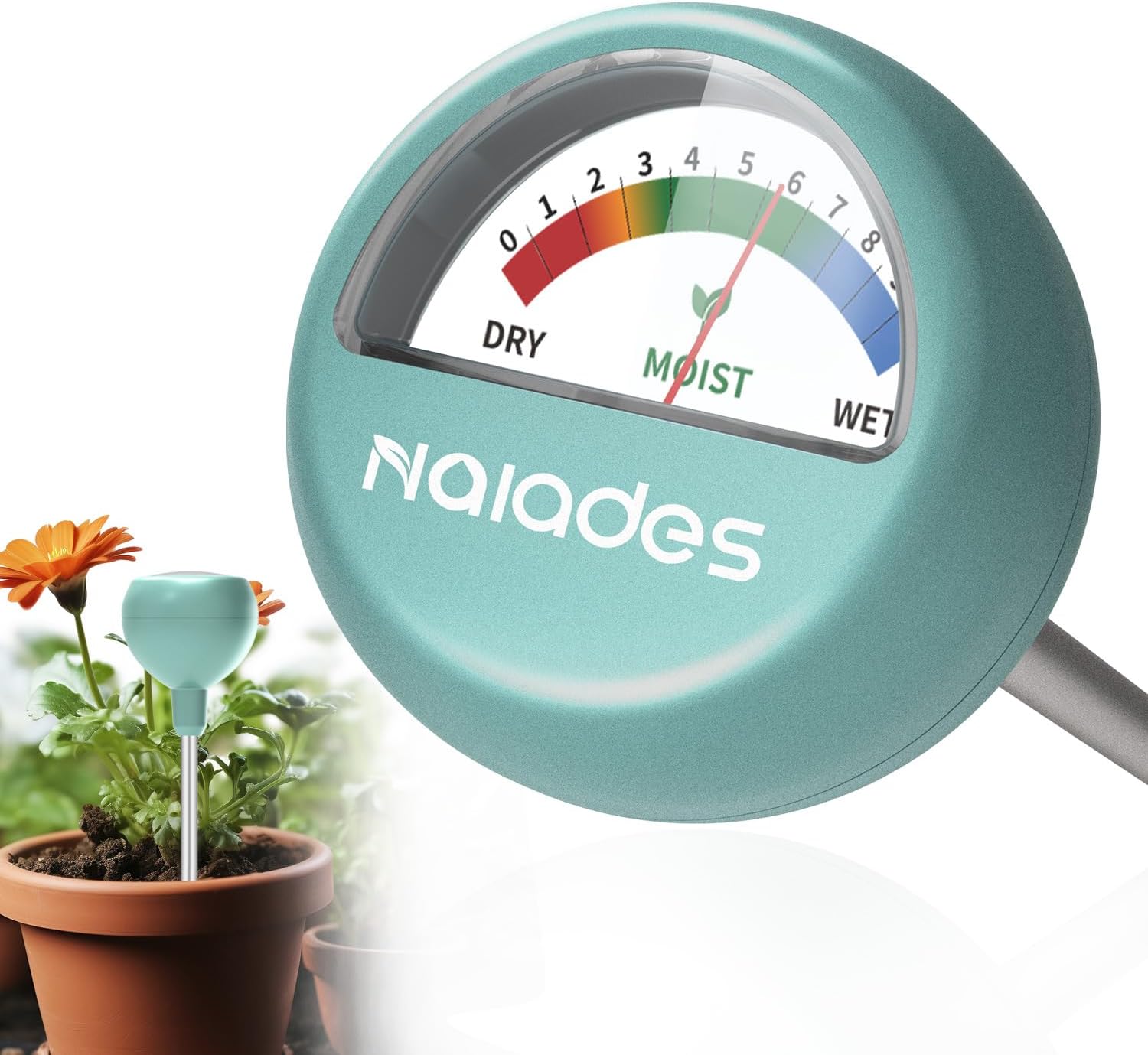 Amazon.com: Naiades Soil Moisture Meter, Green Plant Water Monitor ...