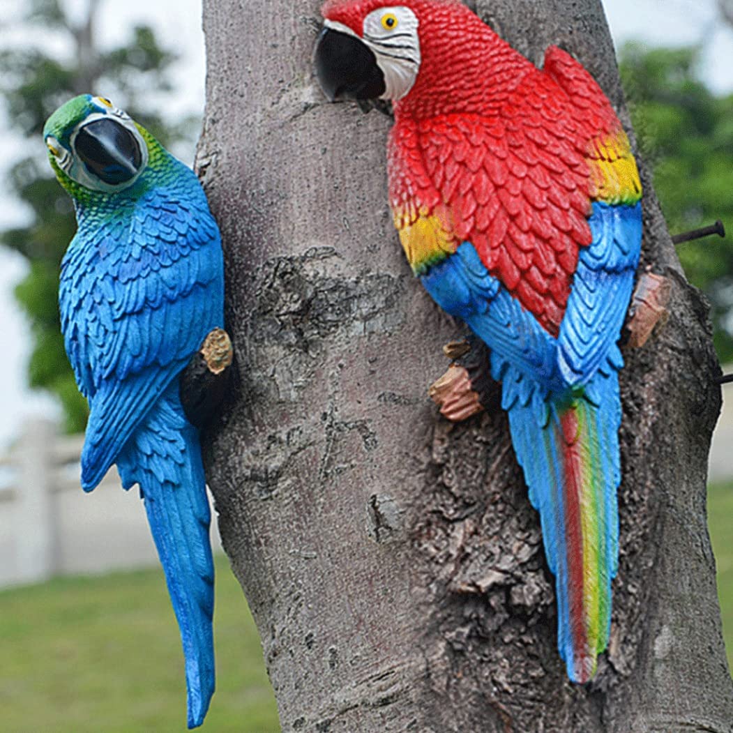 Parrot Statues And Figurines Parrots 40cm Resin Statue, Garden
