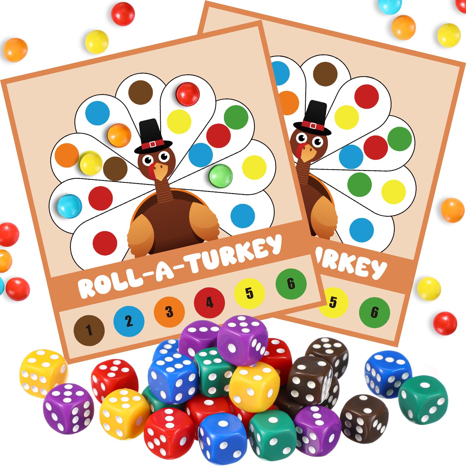Amazon.com: VioraWhite 30 Sets Thanksgiving Games Kit for Kids Family ...