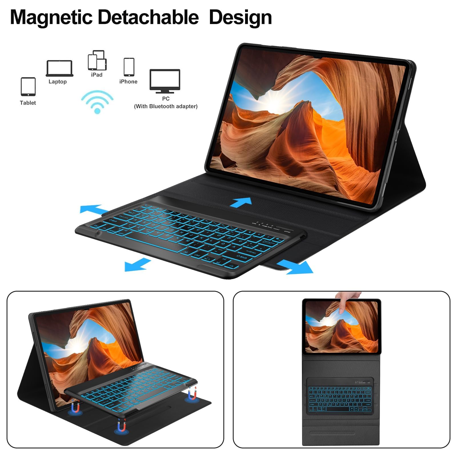 Snapklik.com : FOGARI Samsung Galaxy Tab S9 Ultra Keyboard Case 14.6 ...