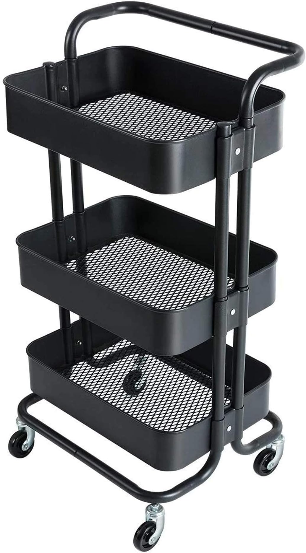 Buy PANTH™ 3-Tier Kitchen Storage Trolley Rack with Caster Wheels ...