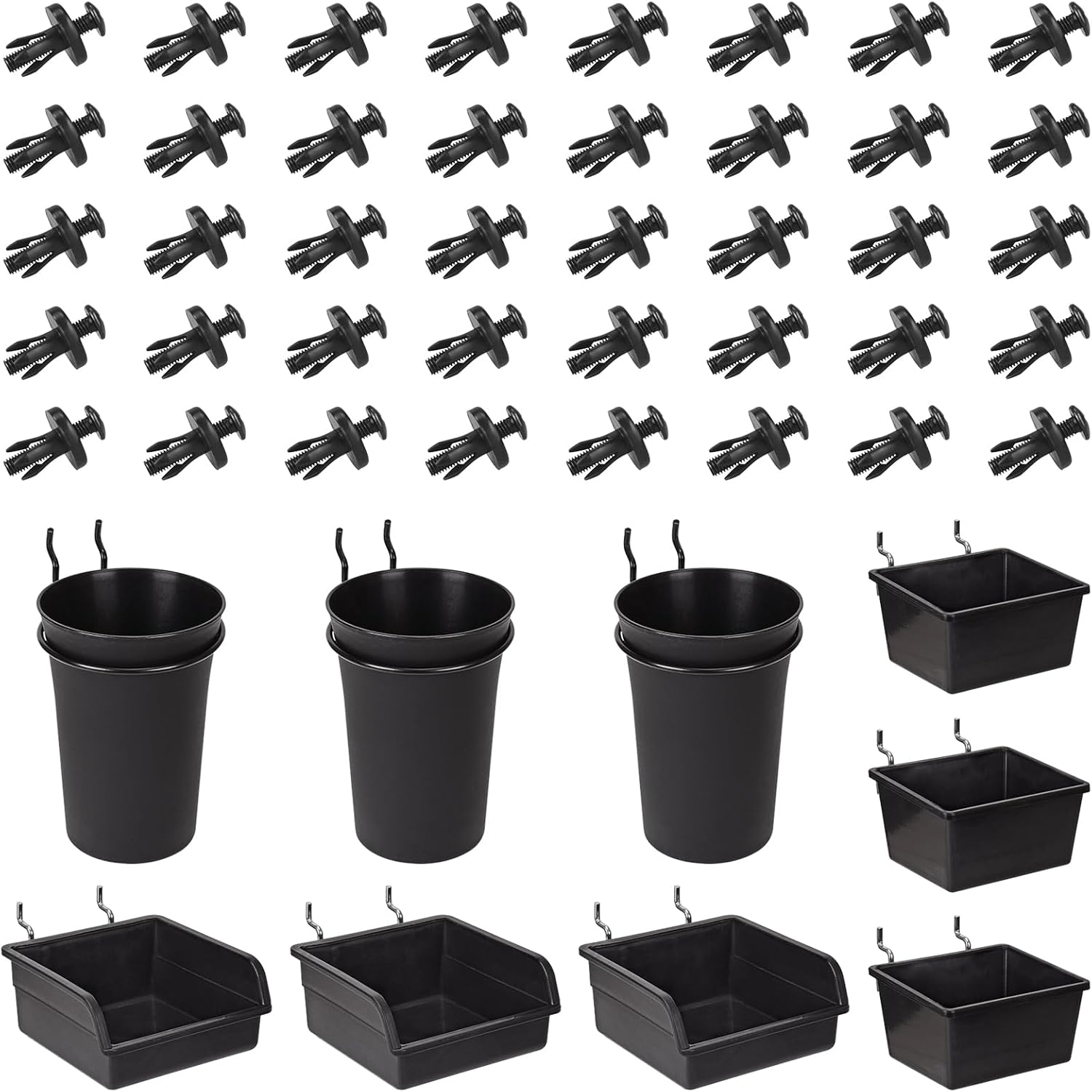 Amazon.com: G.CORE Peg Board Organizer Accessories - 12 Pack Black ...
