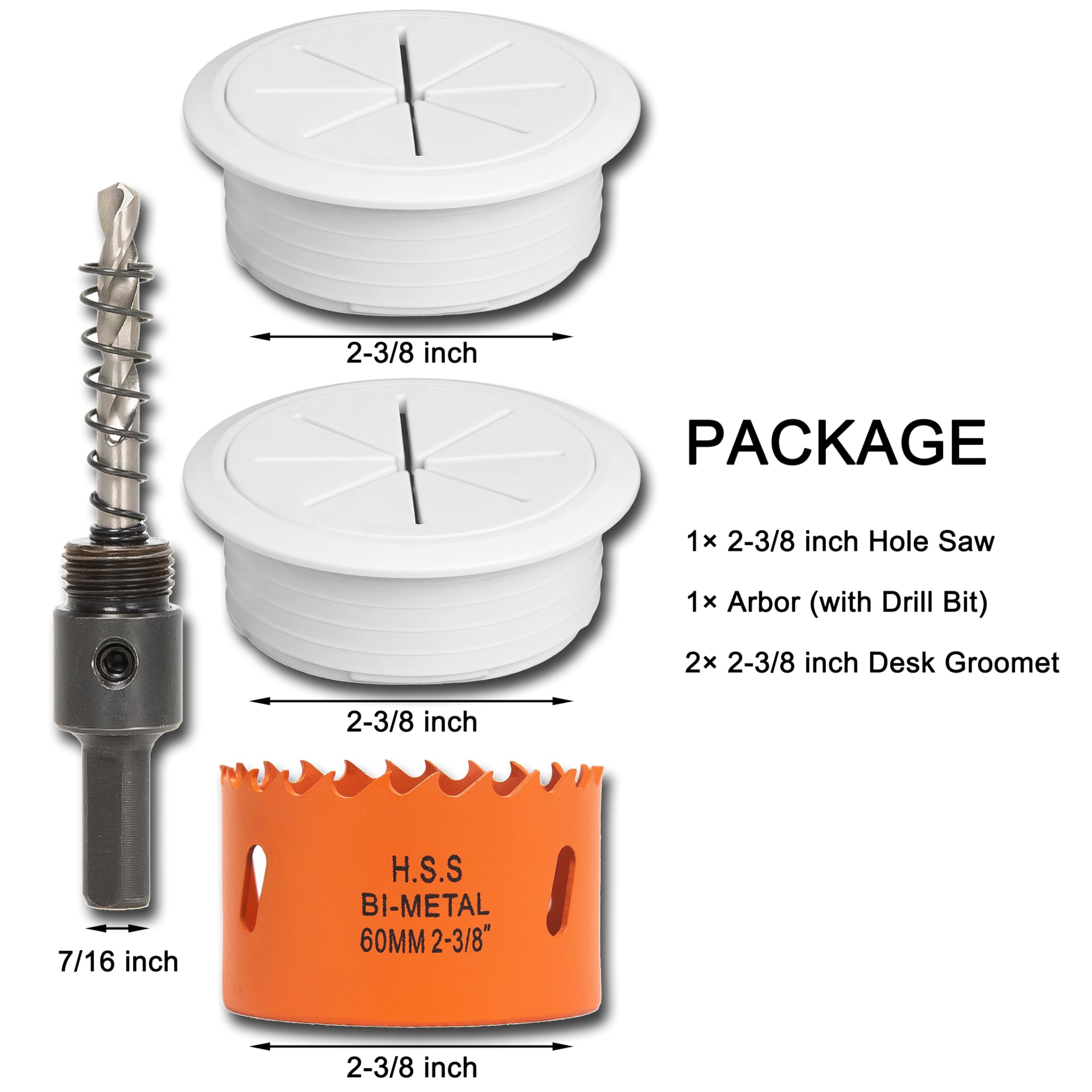 Snapklik.com : VIKITON 2-3/8 Inch Hole Saw