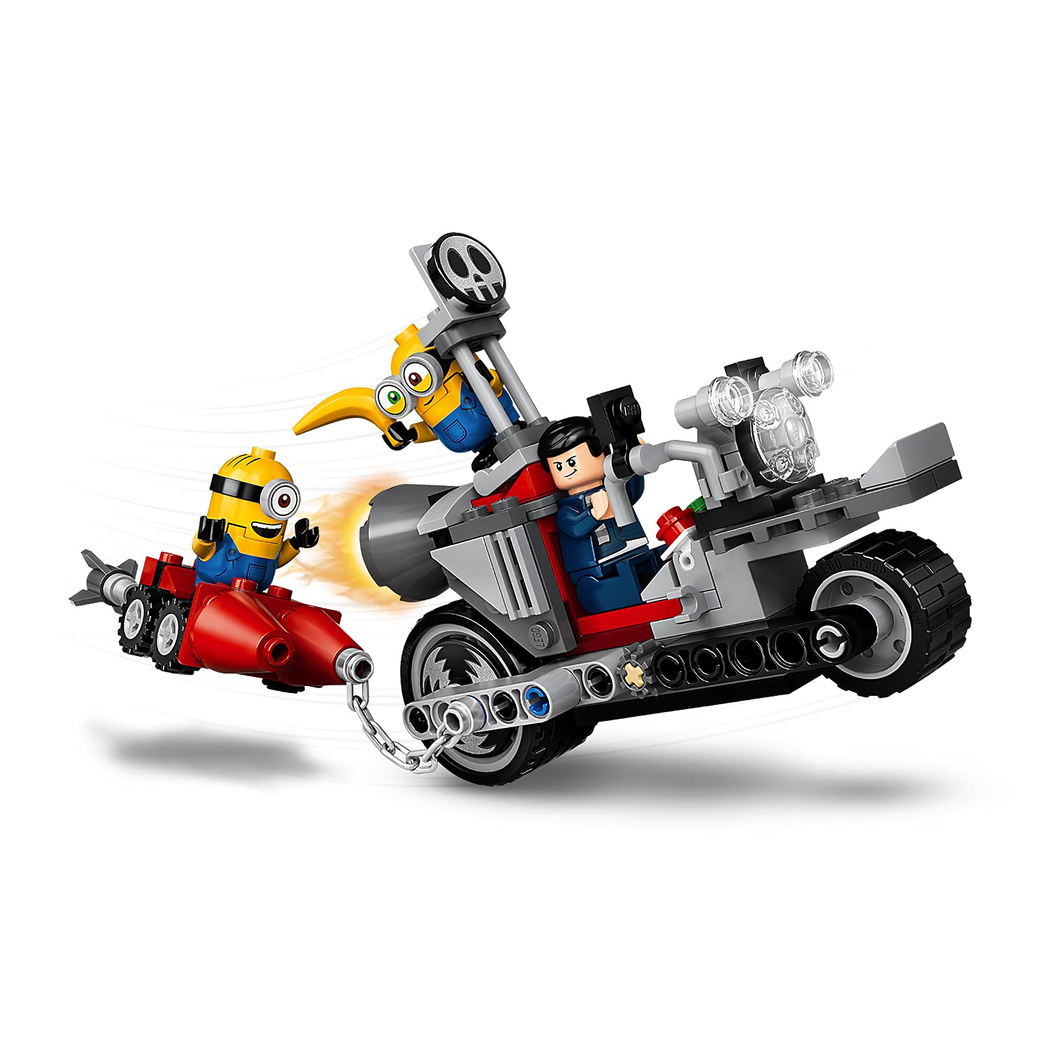 LEGO 75549 Minions Unstoppable Bike Chase Toy with Gru, Bob & Stuart ...