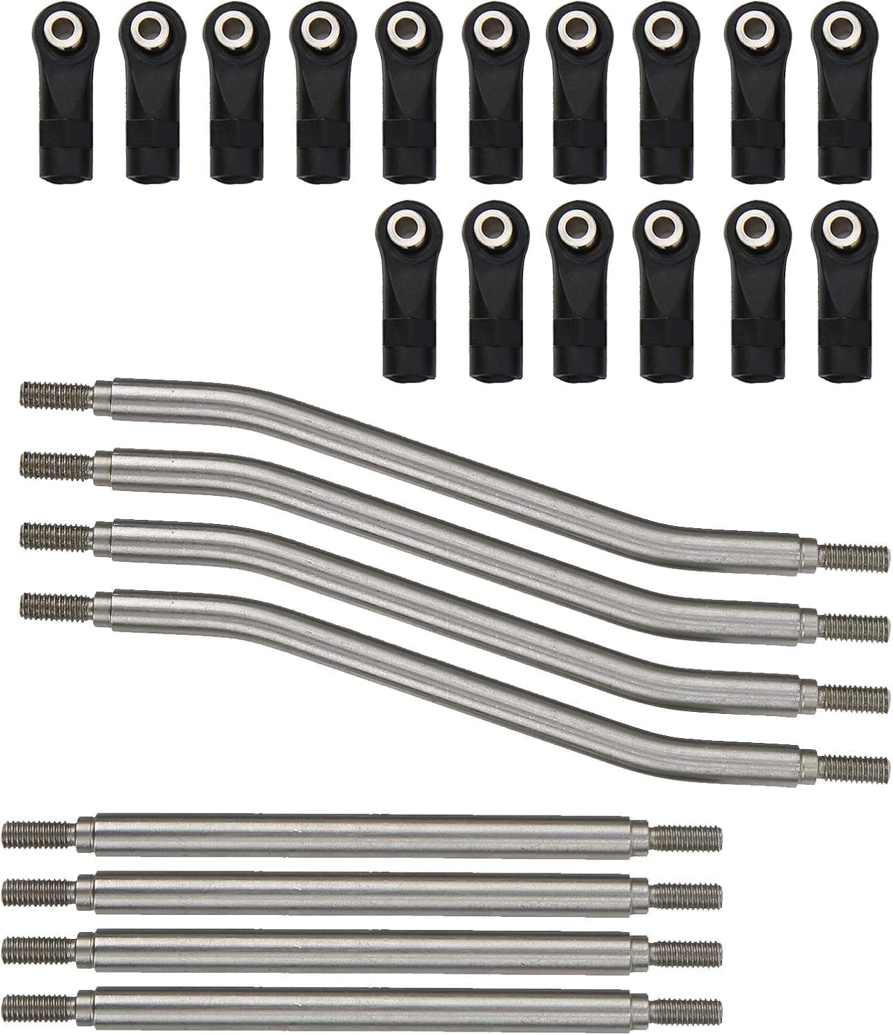 Amazon.com: 8Pcs/Set Steering Link Rod End, Stainless Steel Spare Parts ...