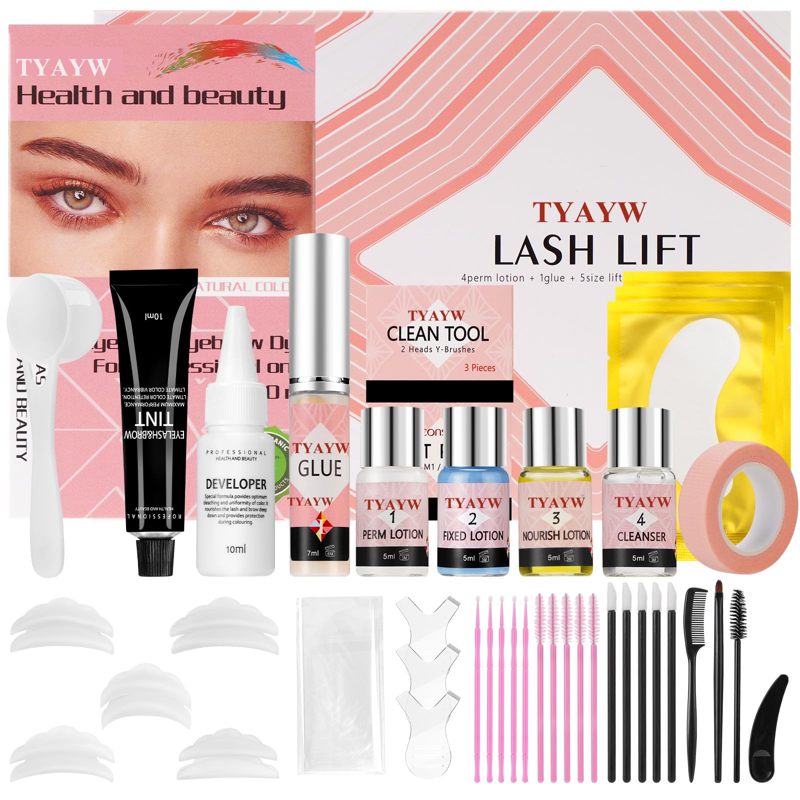 Amazon.com: Lash Lift And Black Kit, Eyelash & Brow Perm Kit 3 in 1 ...