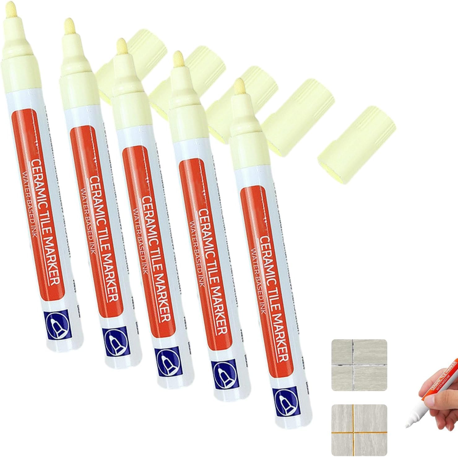 Waterproof Floor Ceramic Tile Marker,Grout Pen White Tile Paint Marker ...