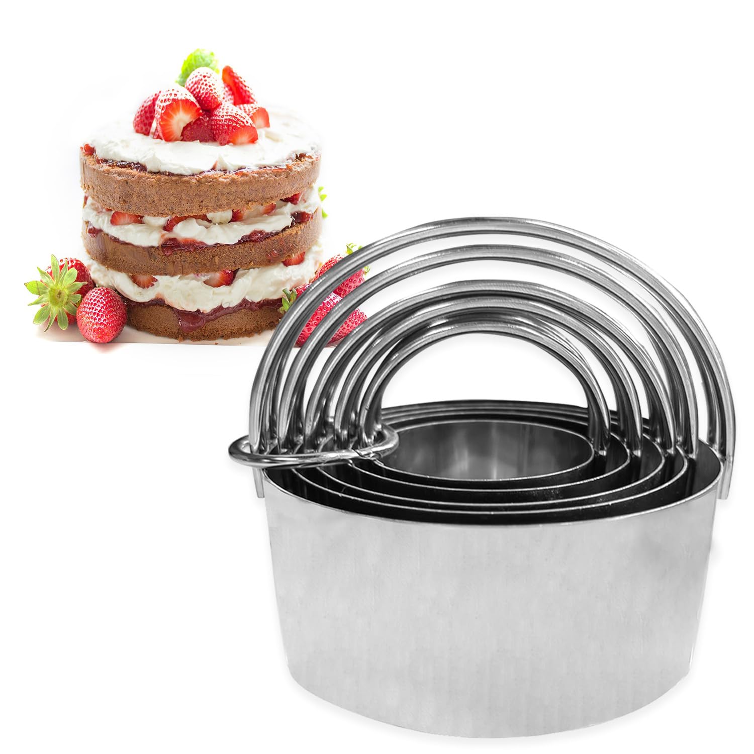 Amazon.com: Biscuit Cookie Cutter Set Round Cookies Mold Tool with ...